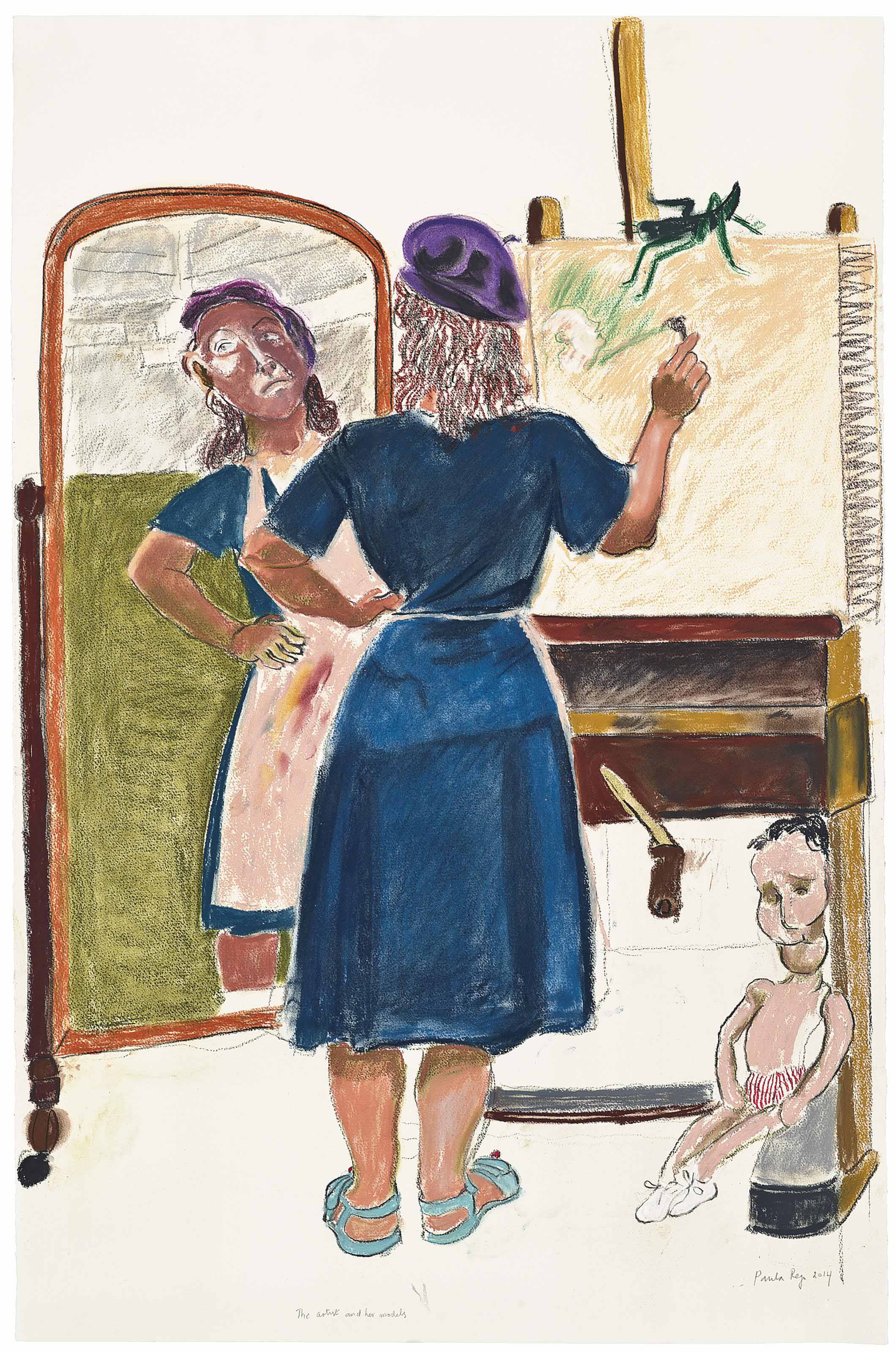 Paula Rego (B. 1935) , The Artist and her Models | Christie's