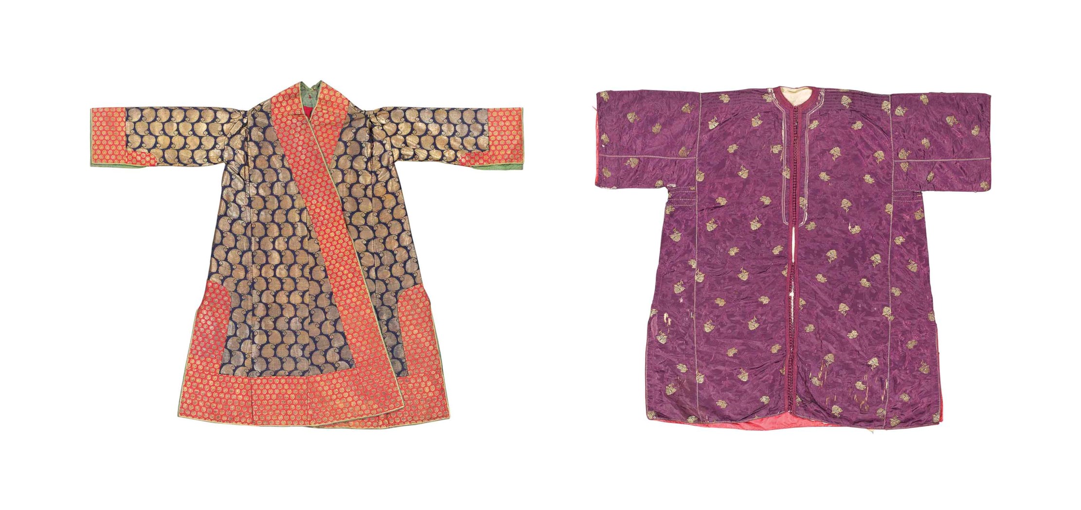 TWO SILK BROCADE ROBES, 19TH/20TH CENTURY | Christie's