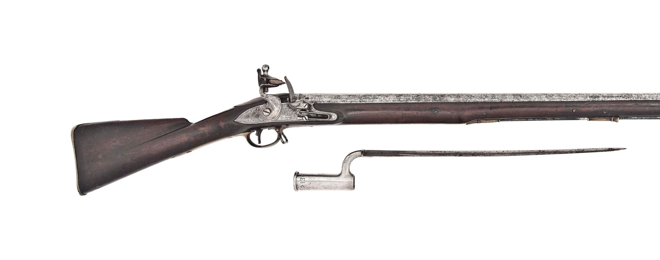 A BRITISH .75 INDIA PATTERN FLINTLOCK SERVICE MUSKET