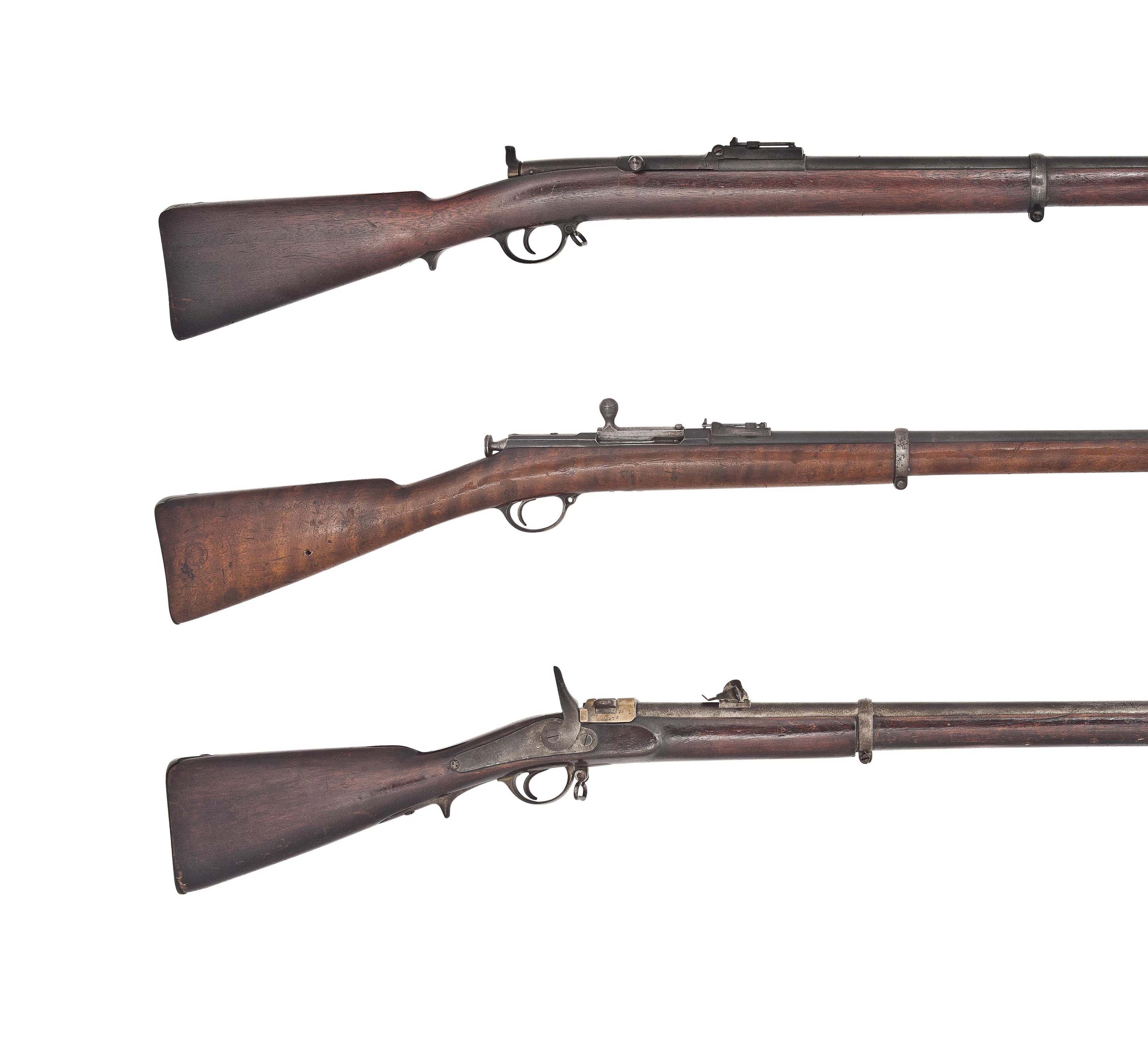 A RARE RUSSIAN 10.66mmX57R BERDAN I 'M.1868' SINGLE-SHOT SERVICE RIFLE