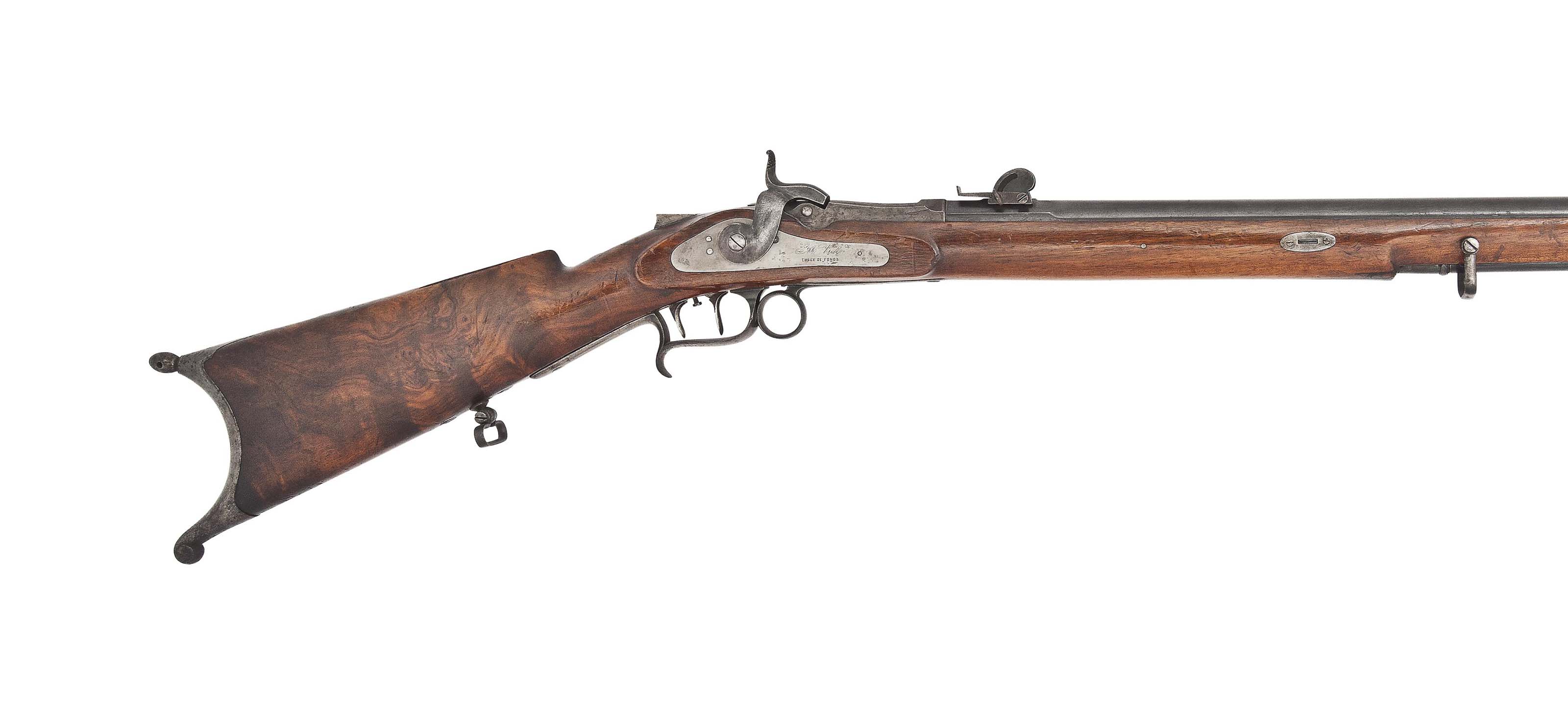 A SWISS 10.4mm 'MODEL 1851 FEDERAL CARBINE' MARTINI-TYPE HINGED FALLING ...
