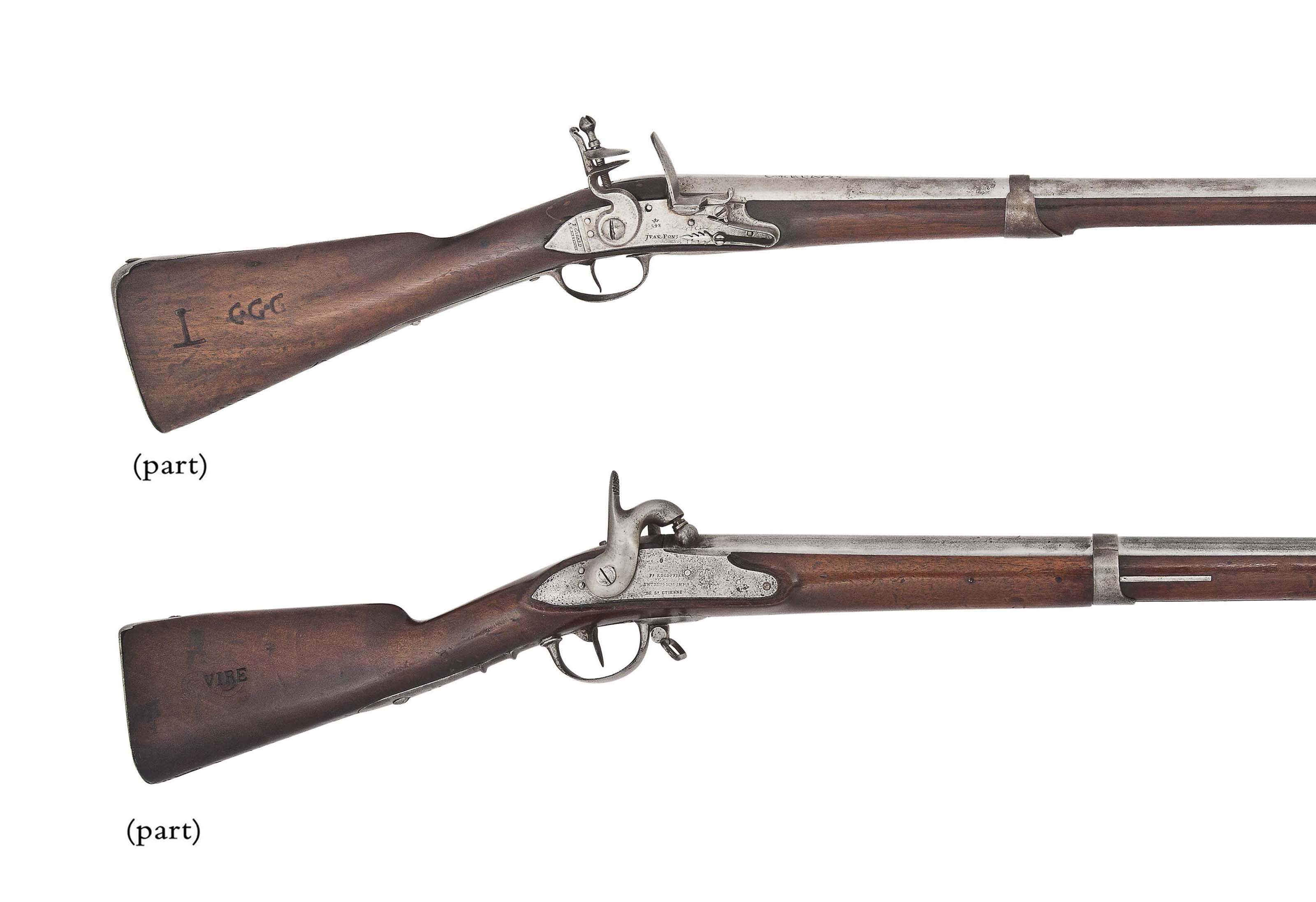 A FRENCH 17mm 'MLE. 1822' PERCUSSION SERVICE MUSKET