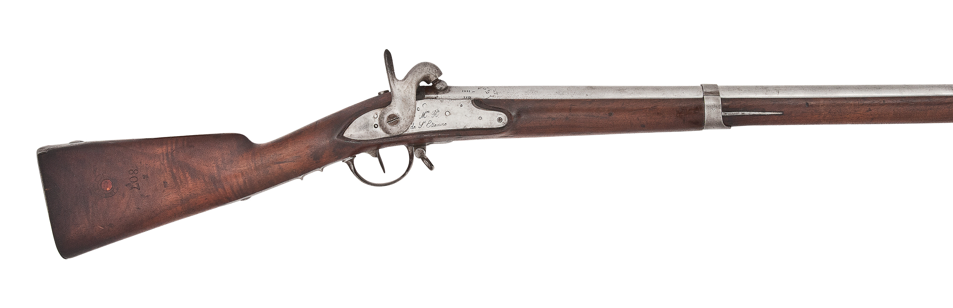 A FRENCH 17mm 'MLE. 1822' PERCUSSION SERVICE MUSKET