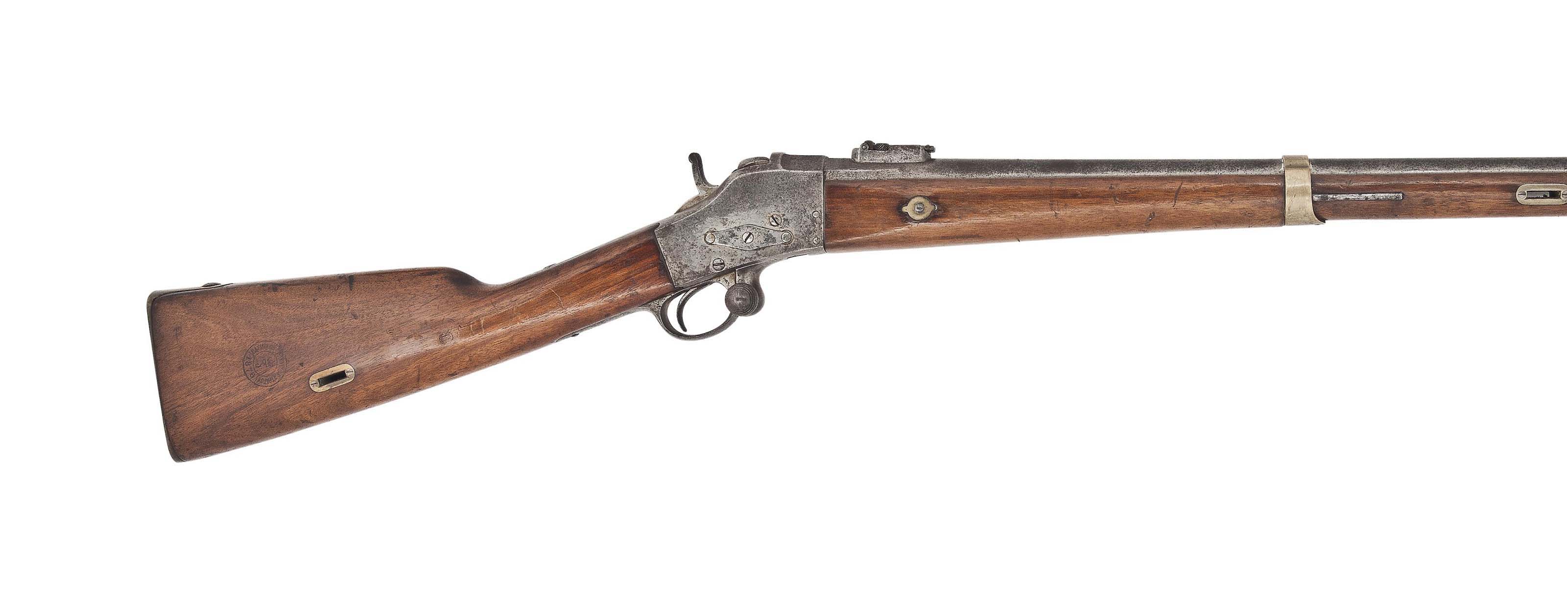 A VERY RARE GREEK 11mmX59R 'M.1872 MYLONAS' FALLING-BLOCK SERVICE RIFLE ...