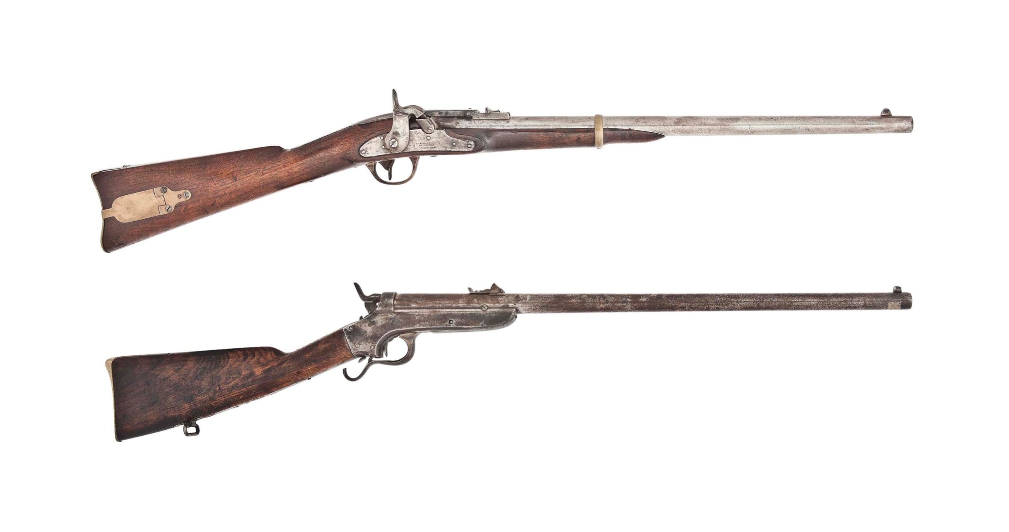 A U.S. .54 MERRILL PATENT (FIRST TYPE) BREECH-LOADING PERCUSSION ...