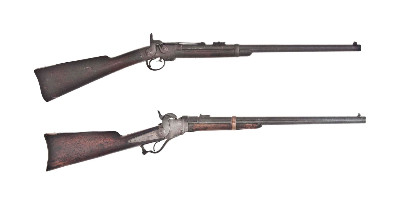 A U.S. .54 STARR'S PATENT BREECH-LOADING PERCUSSION SERVICE CARBINE ...