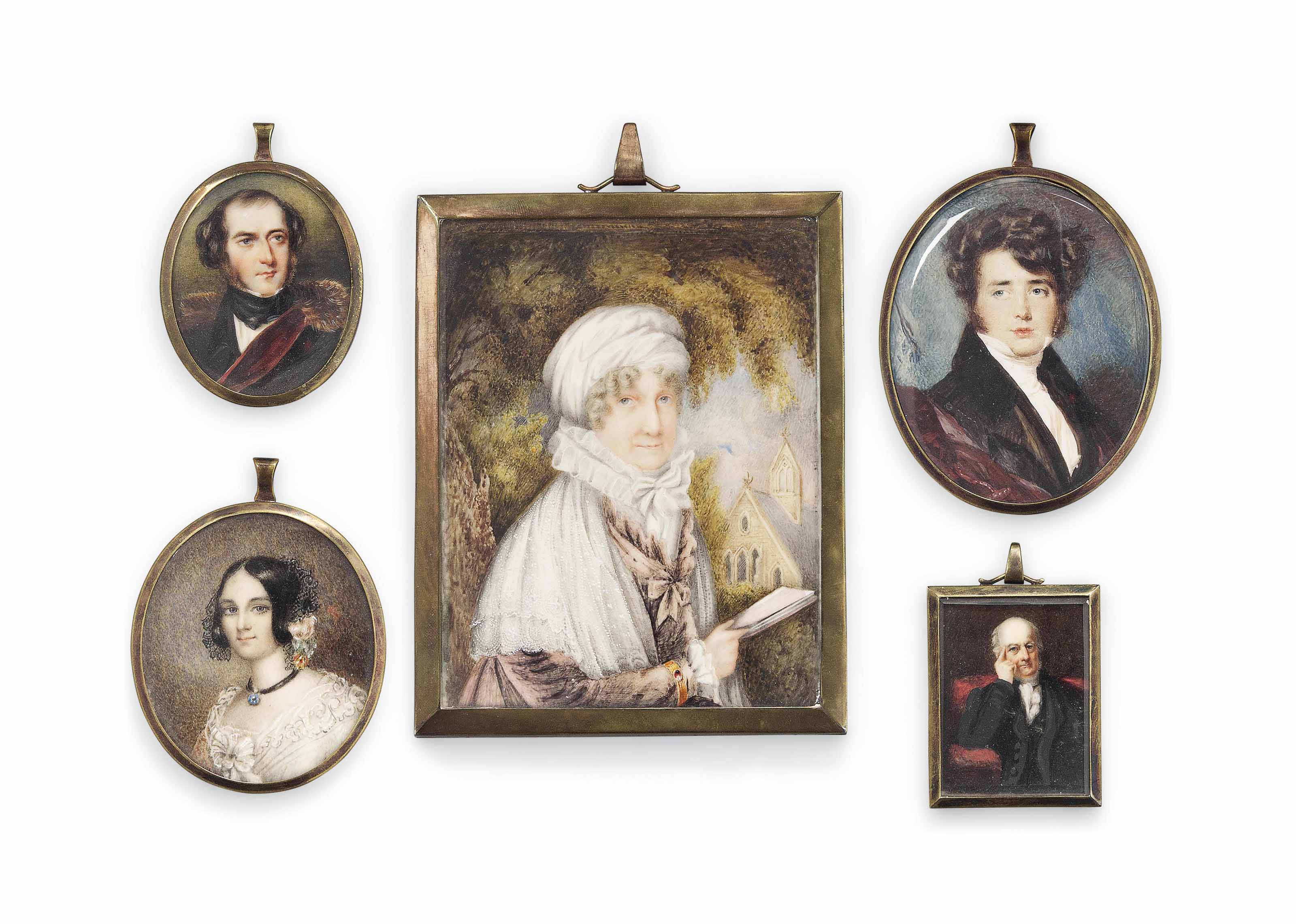 A COLLECTION OF TEN PORTRAIT MINIATURES