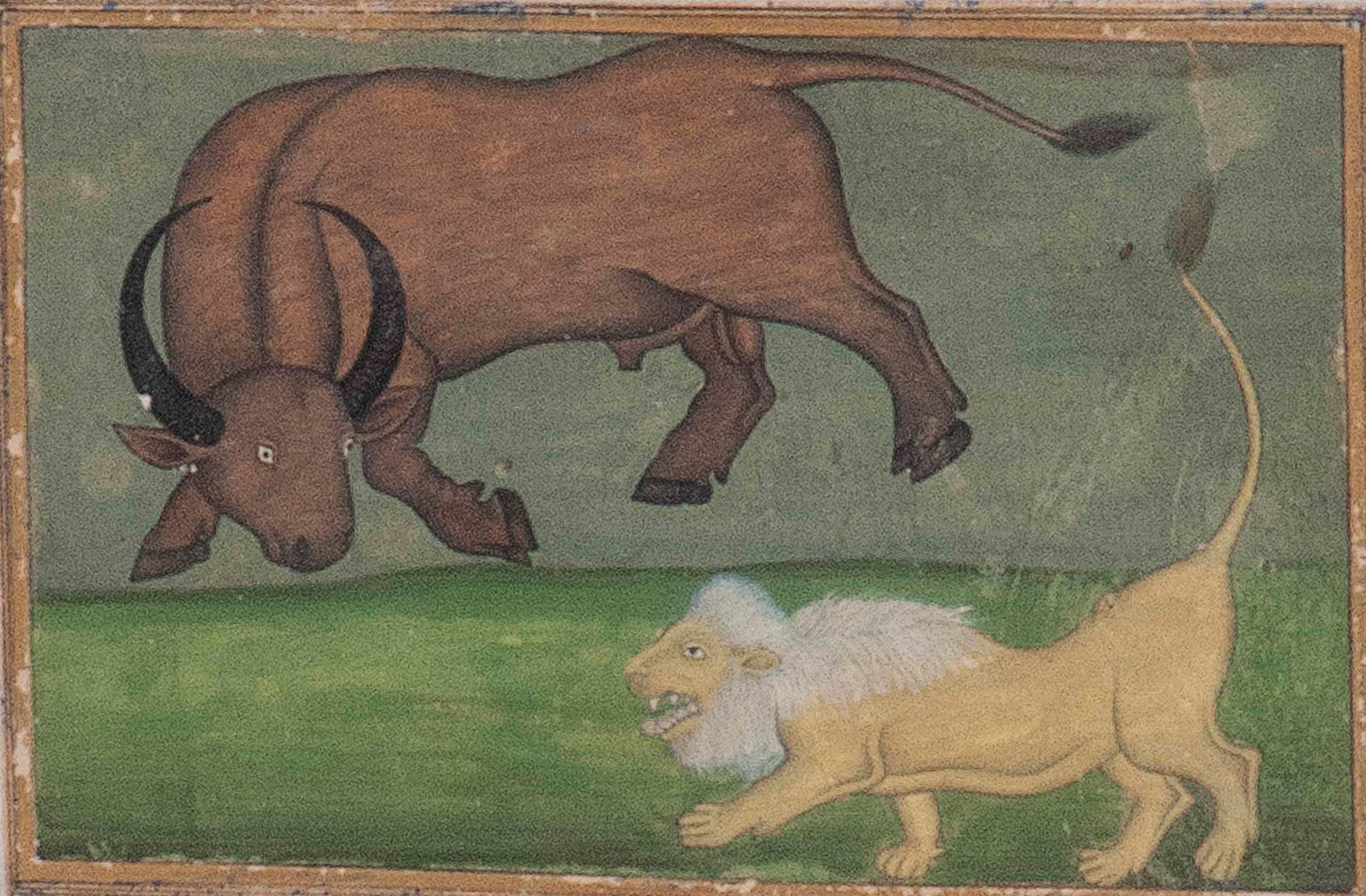 A LION AND A BULL, INDIA, 19TH CENTURY | Christie's