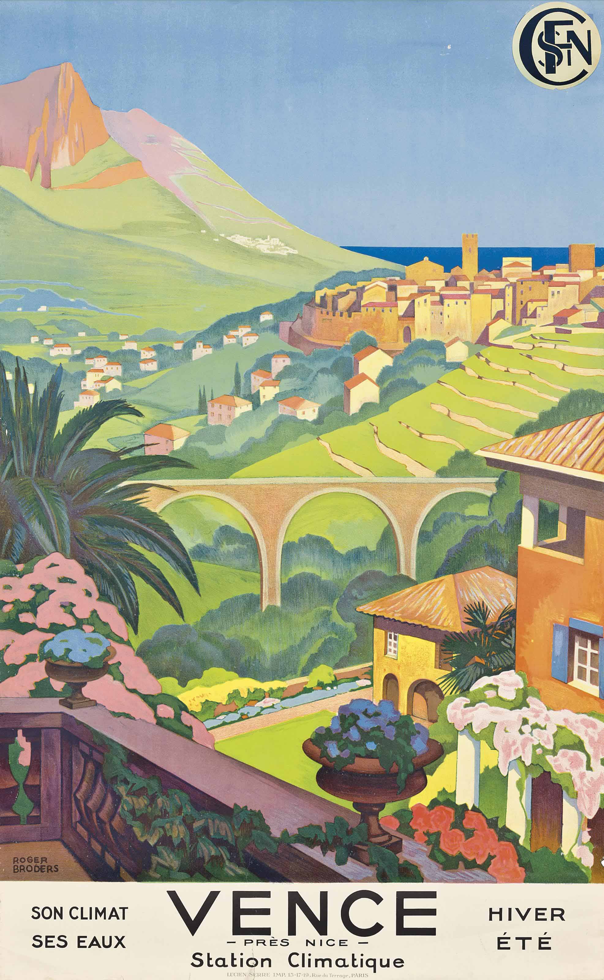 Roger Broders (1883-1953) , VENCE | Christie's