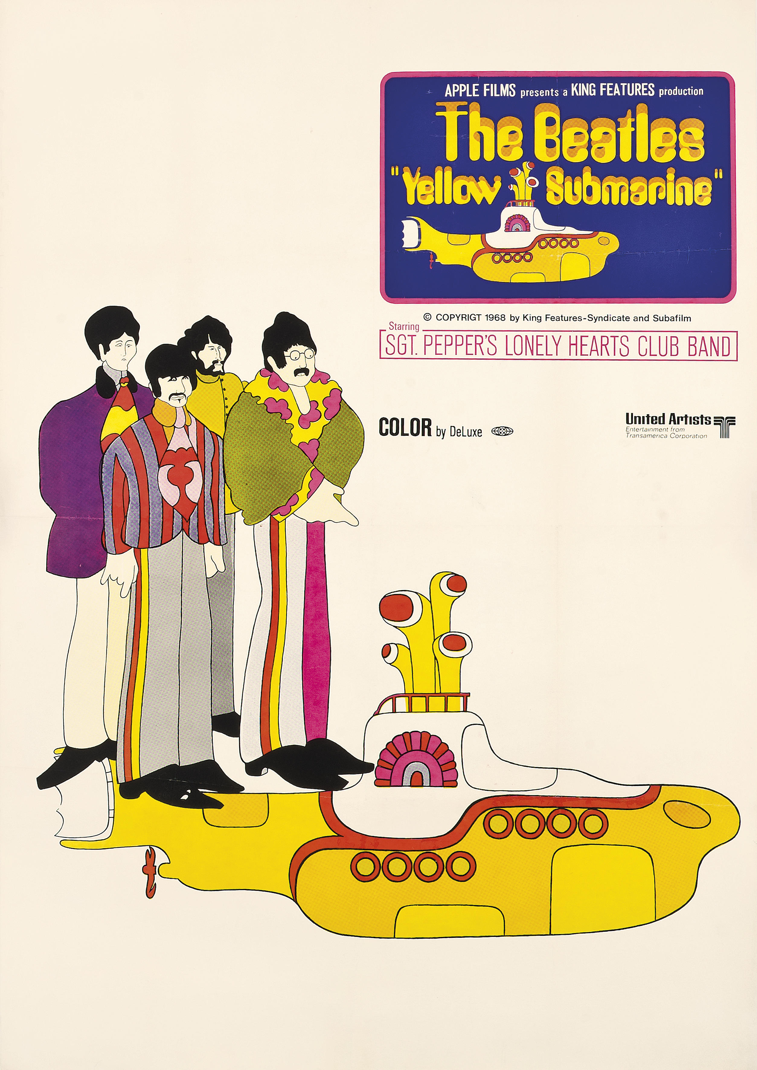 YELLOW SUBMARINE, ANONYMOUS, Directed by: George Dunning, Starring: The ...