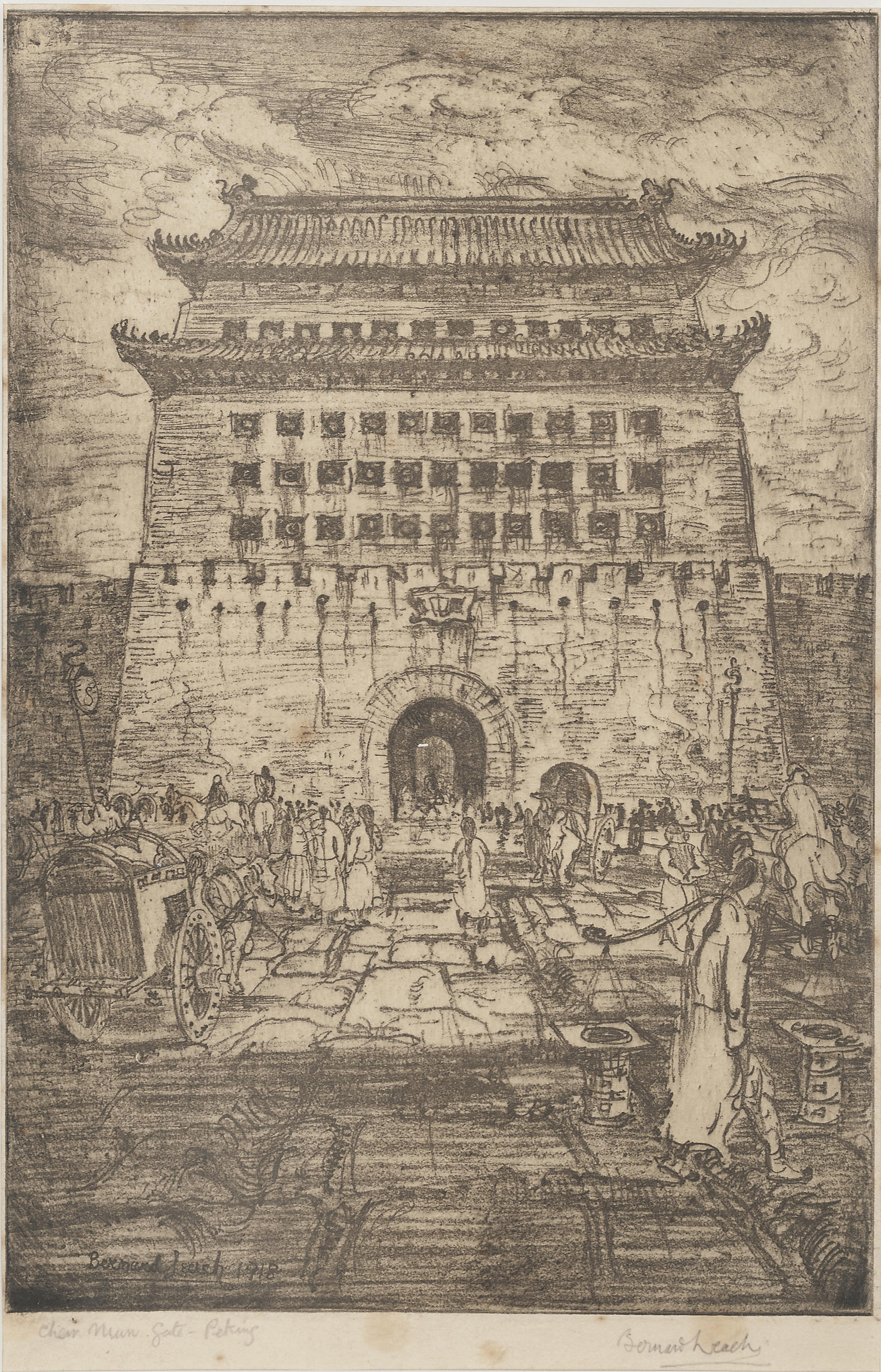 Bernard Leach (1887-1979), CHEN-MUN GATE, PEKING | Christie’s