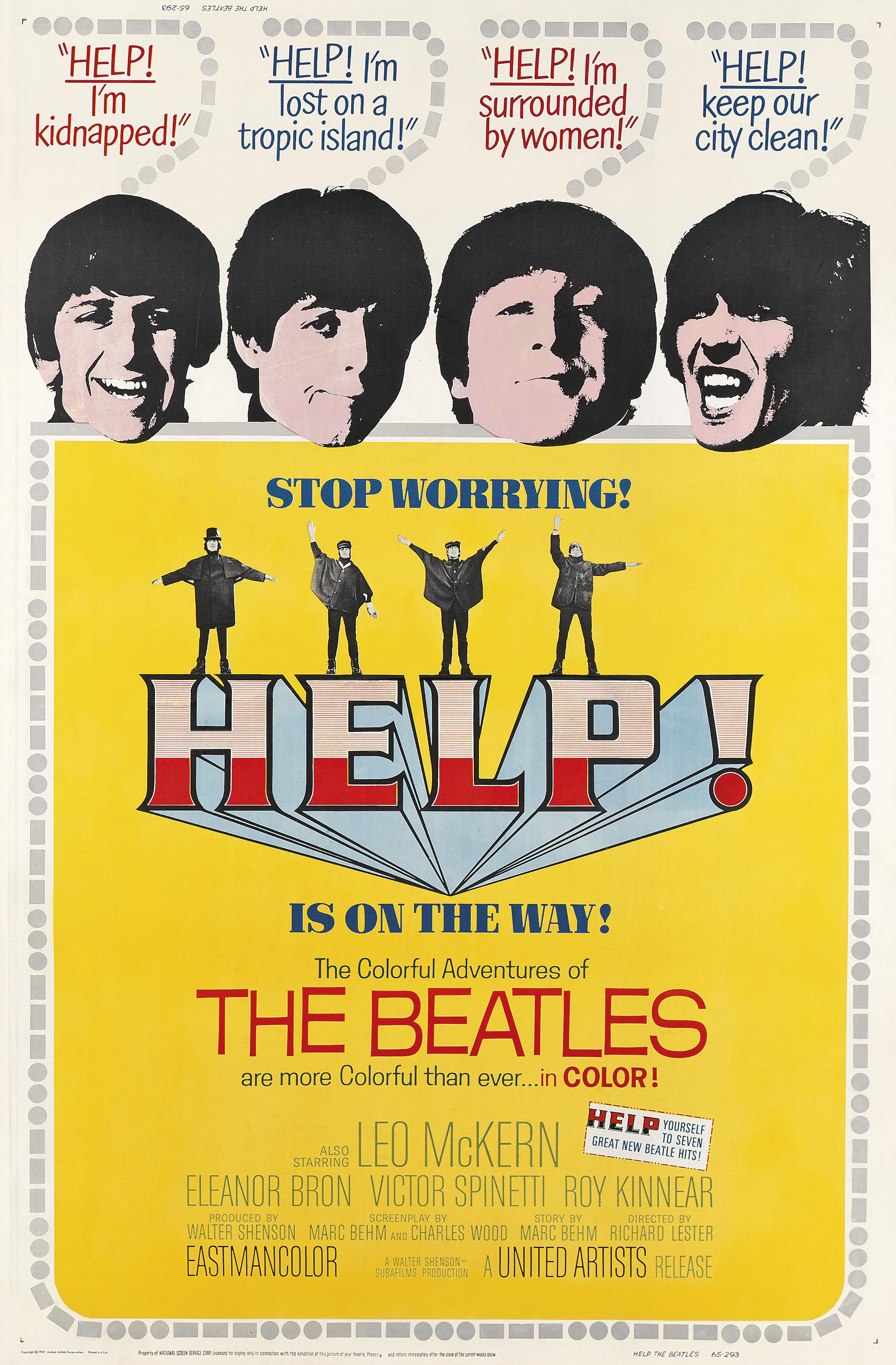 HELP!, ANONYMOUS, Directed by: Richard Lester, Starring: John Lennon ...