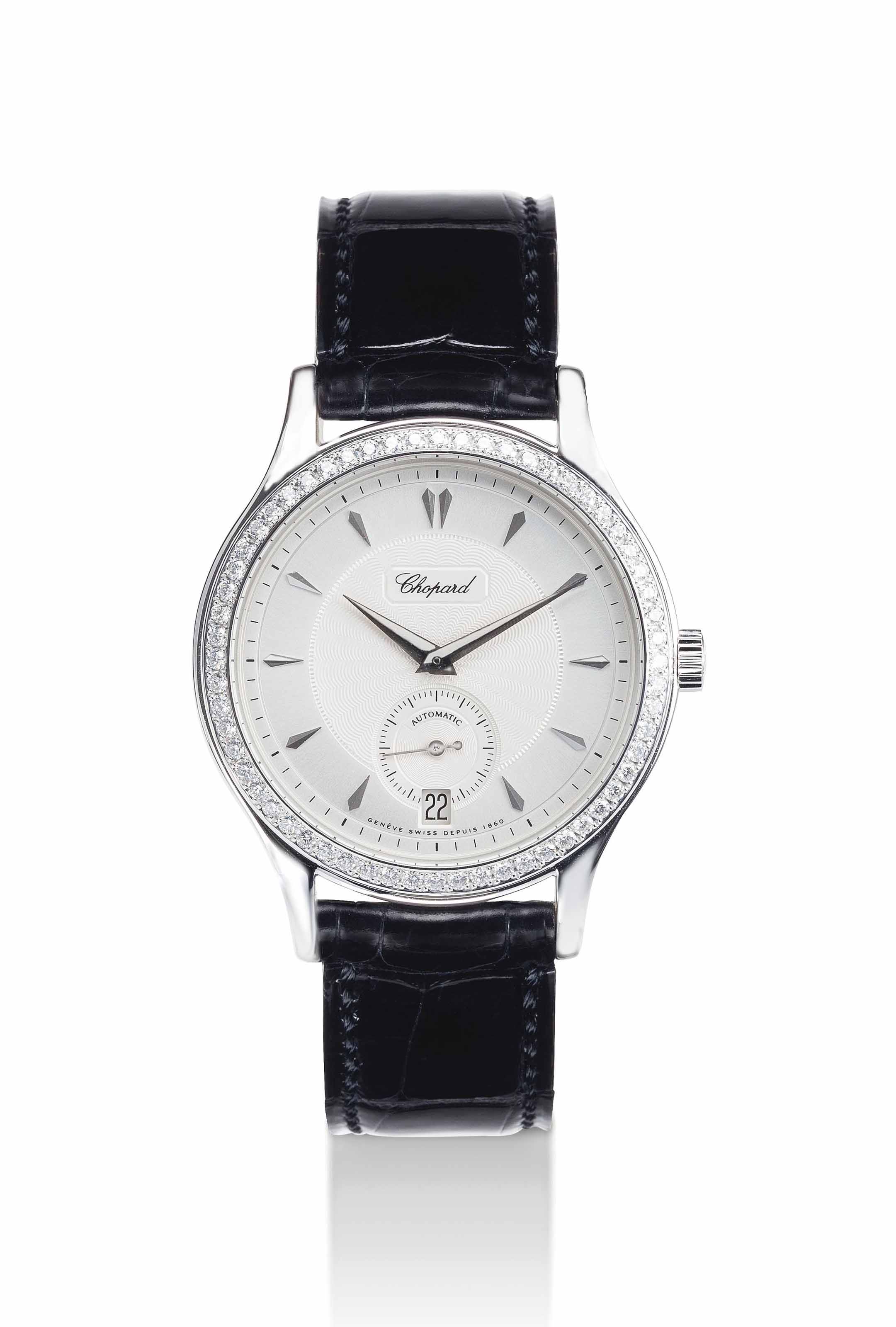 CHOPARD. A FINE 18K WHITE GOLD AND DIAMOND-SET LIMITED EDITION ...