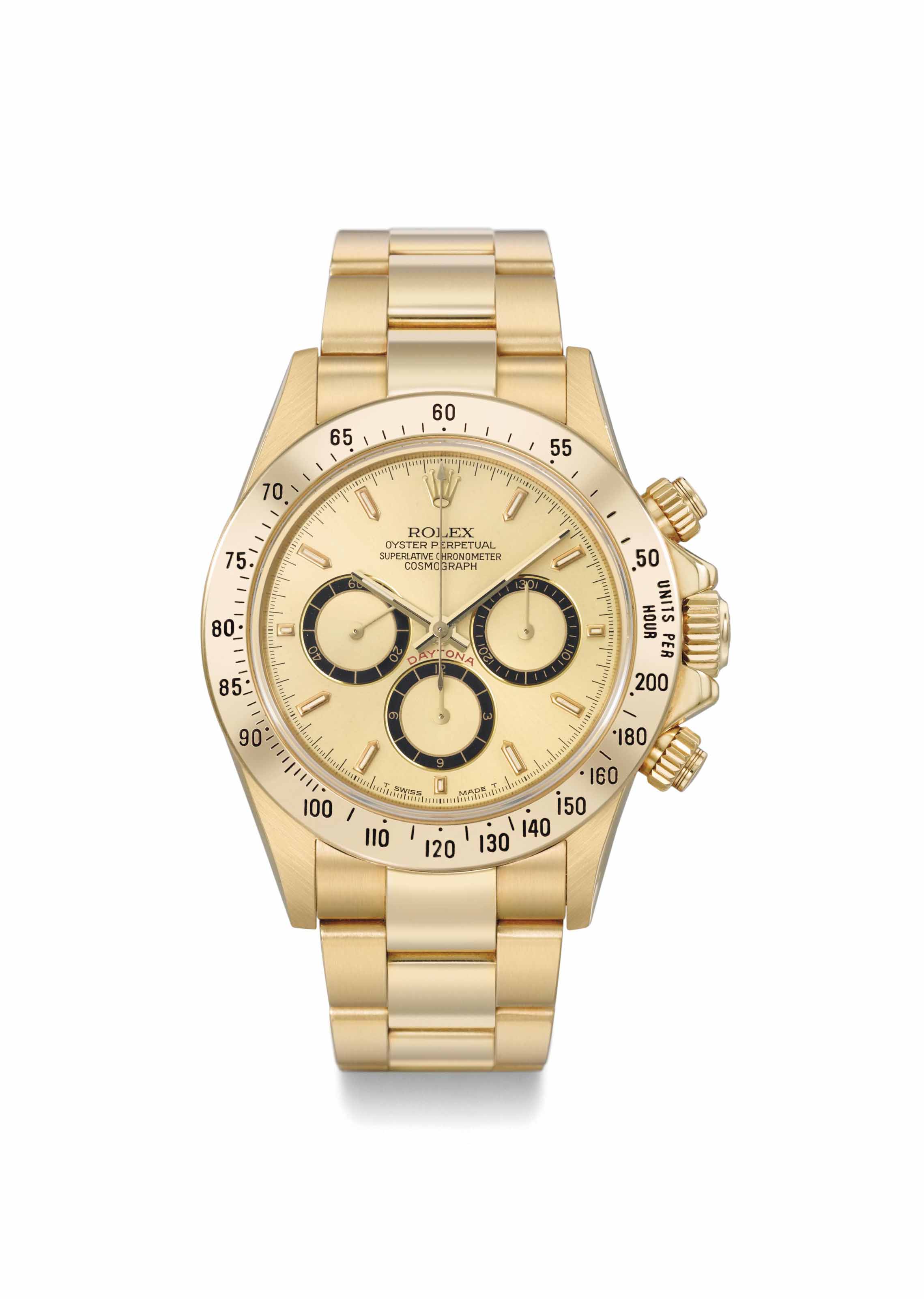 Rolex. An early and highly attractive 18K gold automatic chronograph ...
