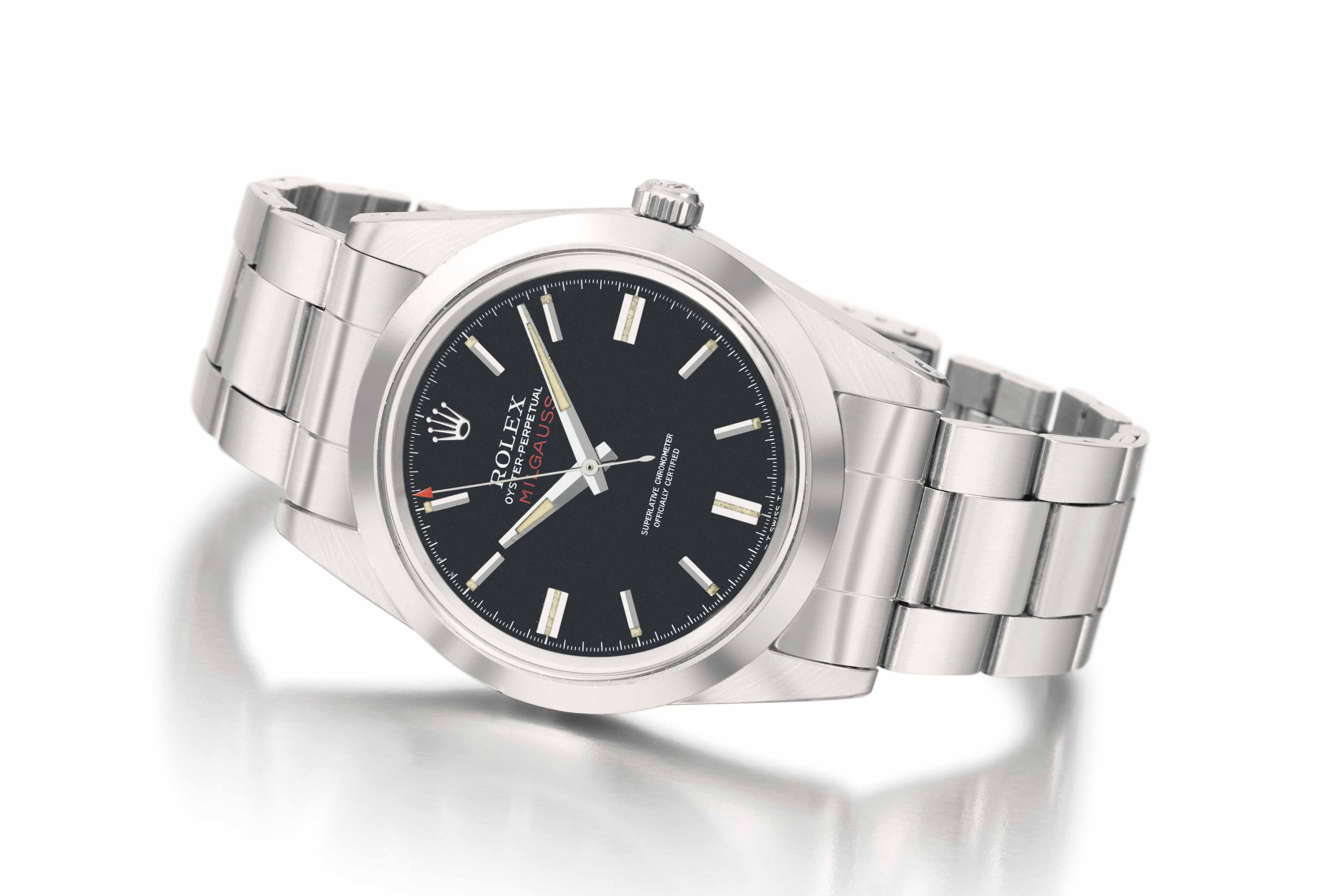 Rolex. A fine stainless steel automatic anti-magnetic wristwatch with ...