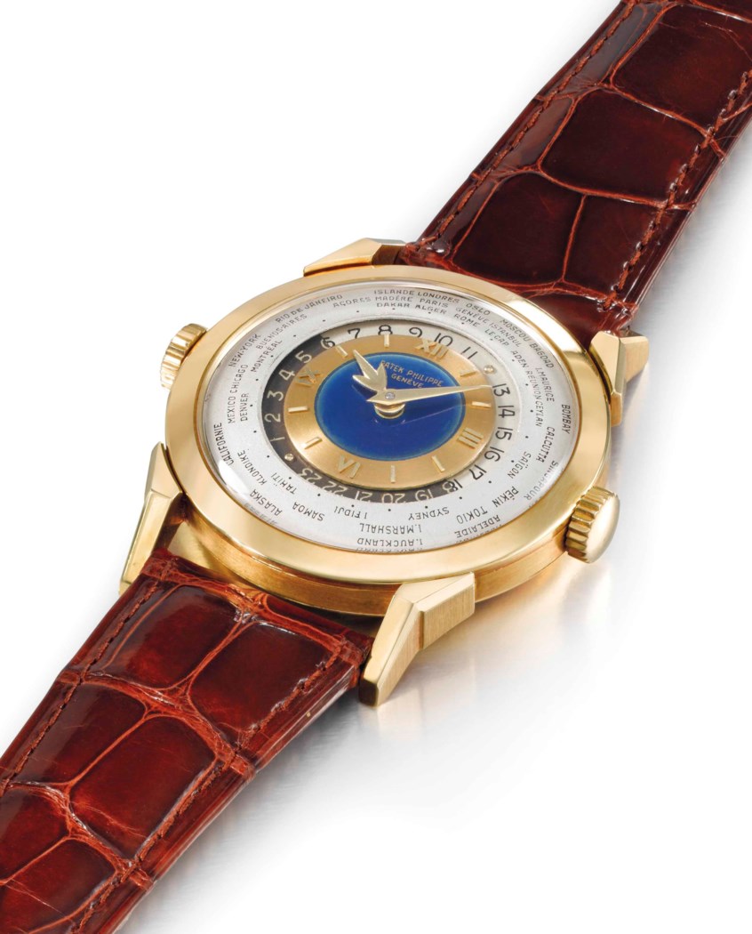 Patek Philippe. An exceptionally rare and highly important 18K gold two ...