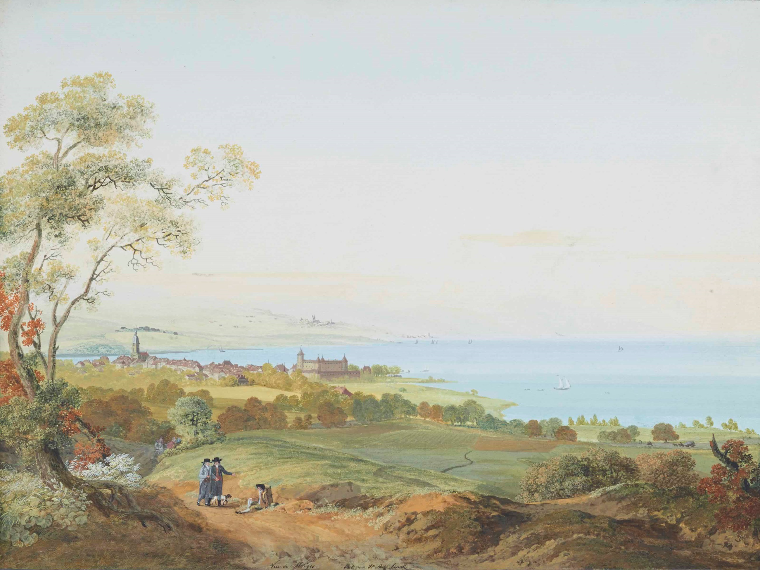 JEAN-ANTOINE LINCK (1766-1843) , Vue de Morges | Christie's