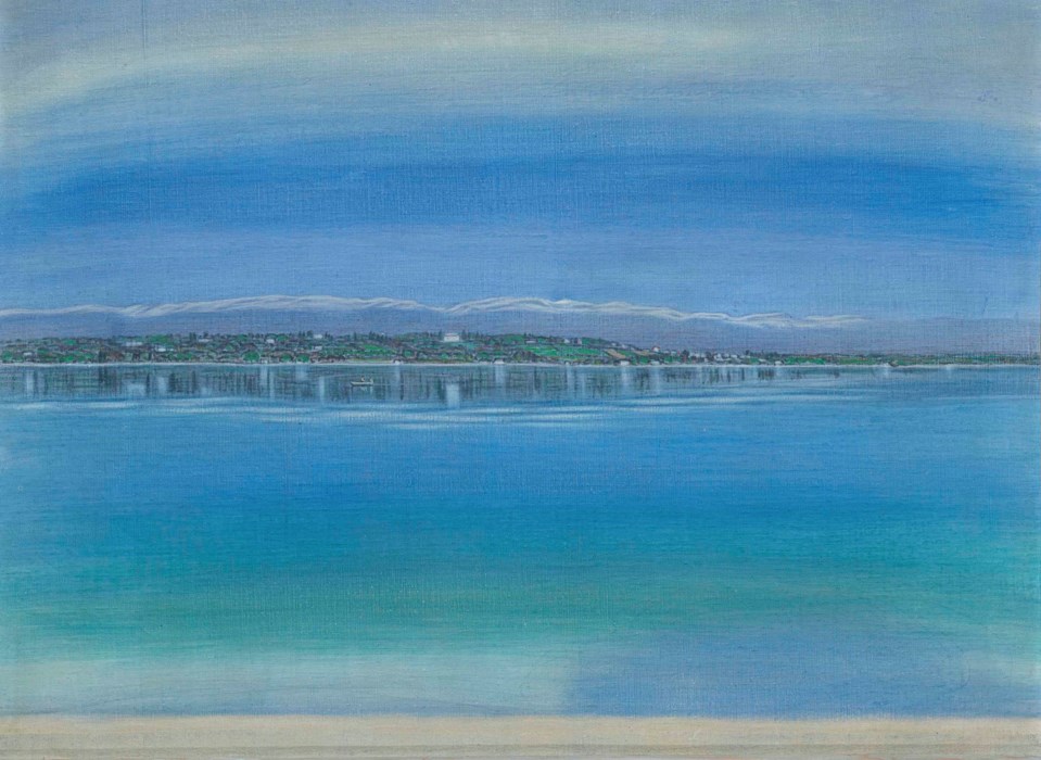 ALEXANDRE PERRIER (1862-1936) , 'Lac, heure matinale (rückseitig ...