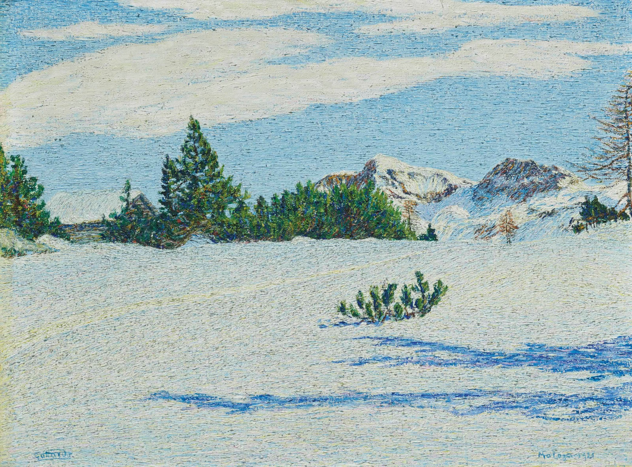 GOTTARDO SEGANTINI (1882-1974) , Neve al sole, 1921 | Christie's