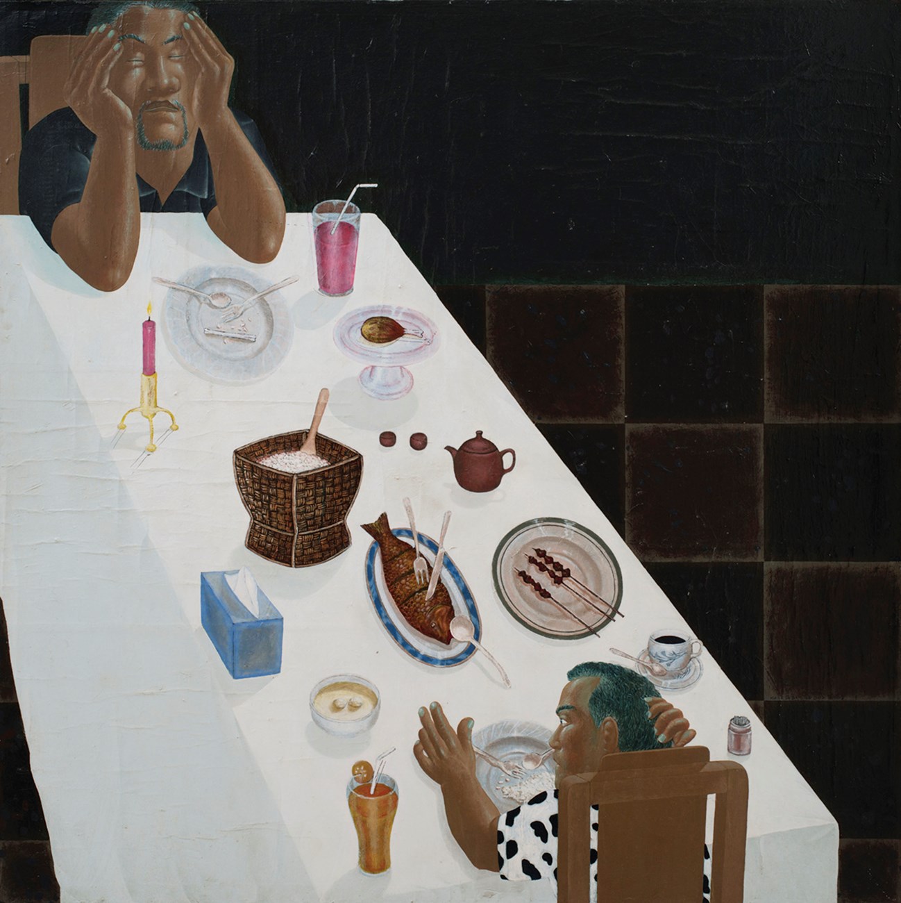 I NYOMAN MASRIADI (Indonesian, B. 1973) , Dinner (Dikau Masih Marah ...