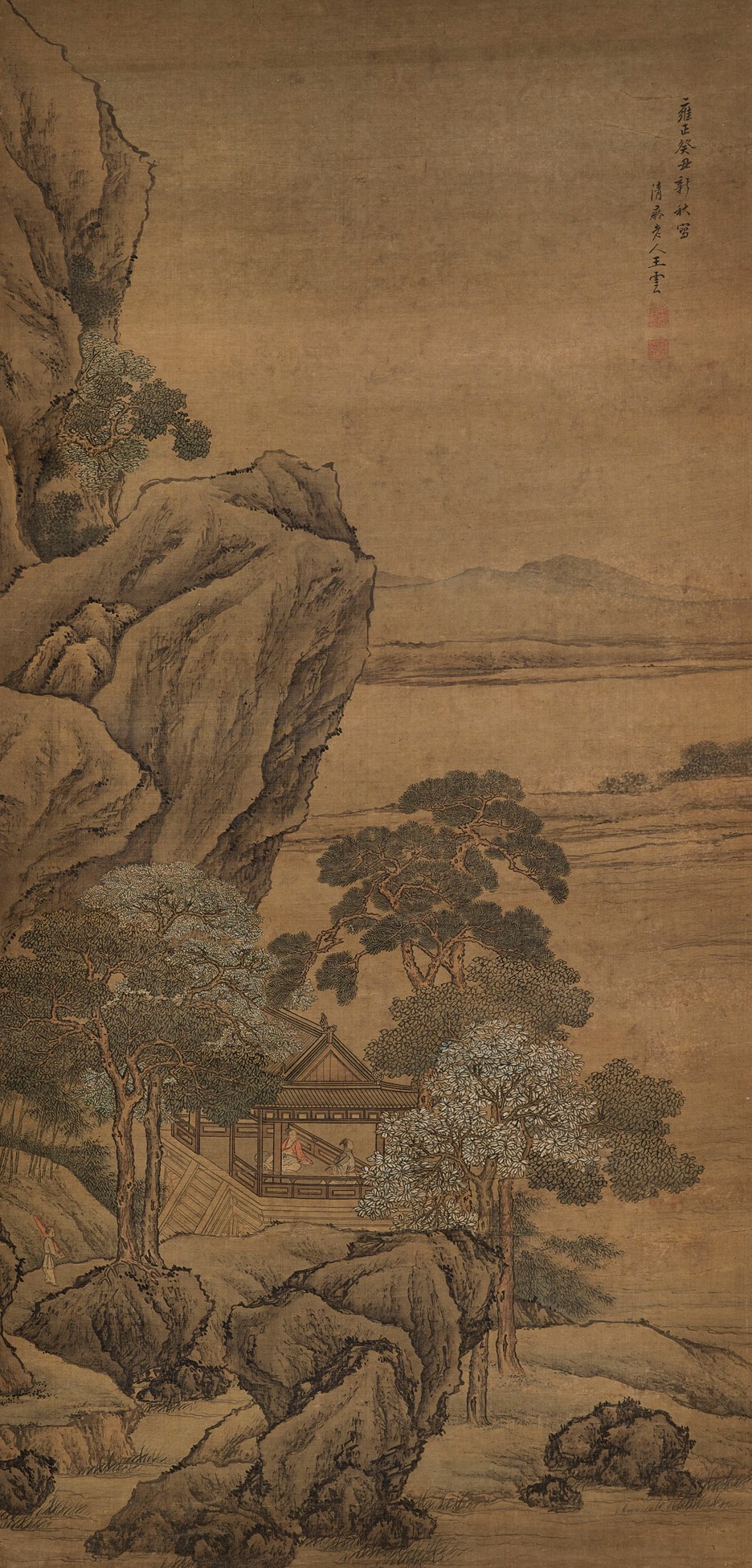 WANG YUN (1652-AFTER 1735) , Enjoying Coolness in the Early Autumn ...