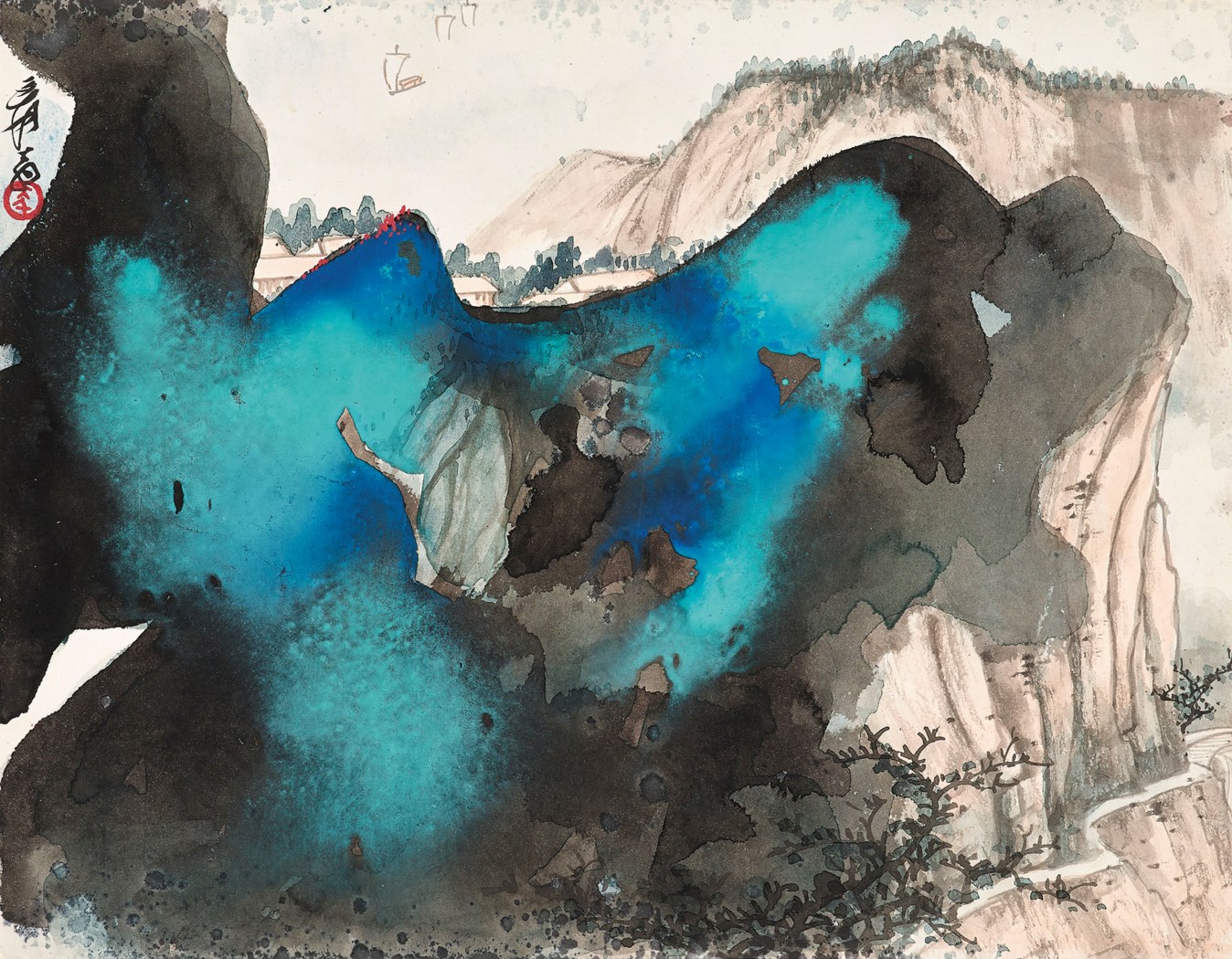 ZHANG DAQIAN (1899-1983) , Splashed-Ink Landscape | Christie's