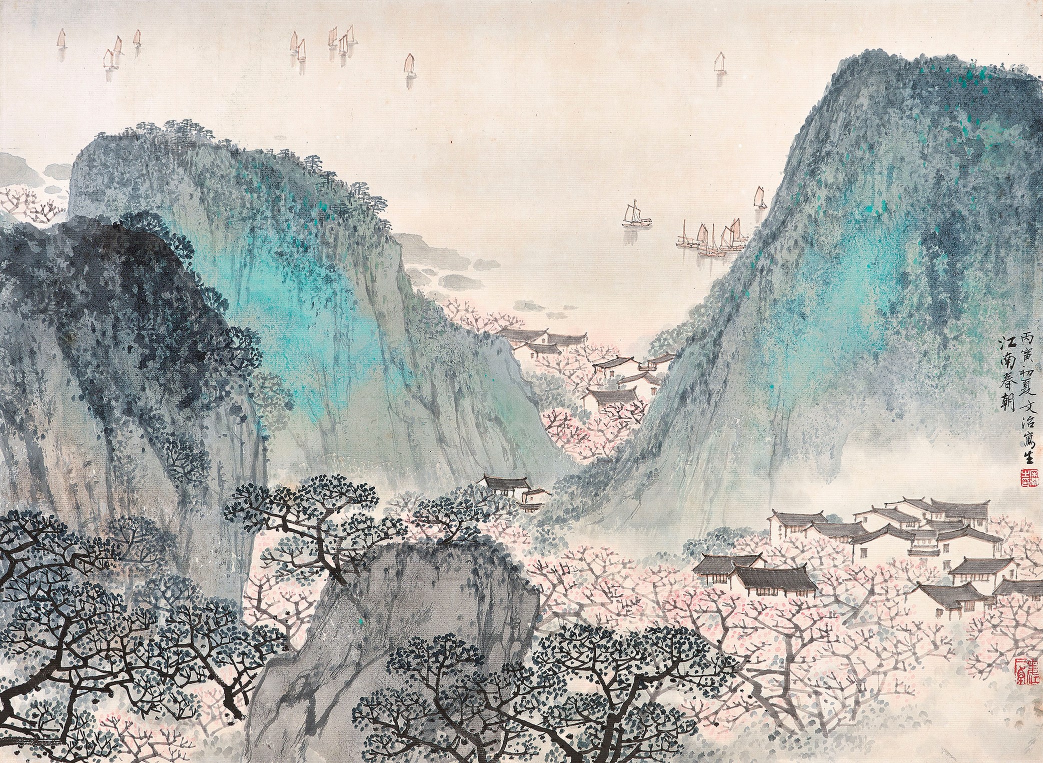 SONG WENZHI (1919-2000) , Summer in Jiangnan | Christie's