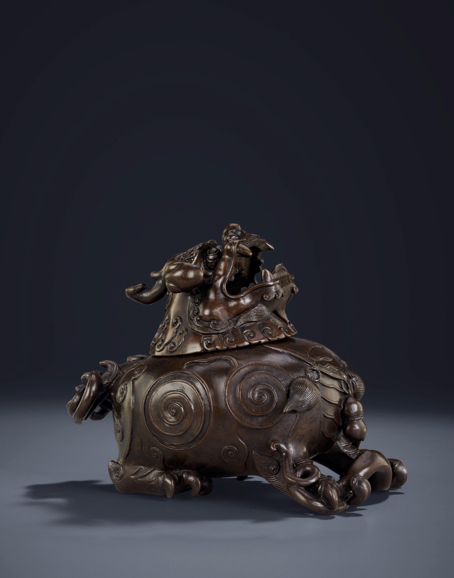 A BRONZE LUDUAN-FORM CENSER , MID-MING DYNASTY, 16TH CENTURY | Christie's
