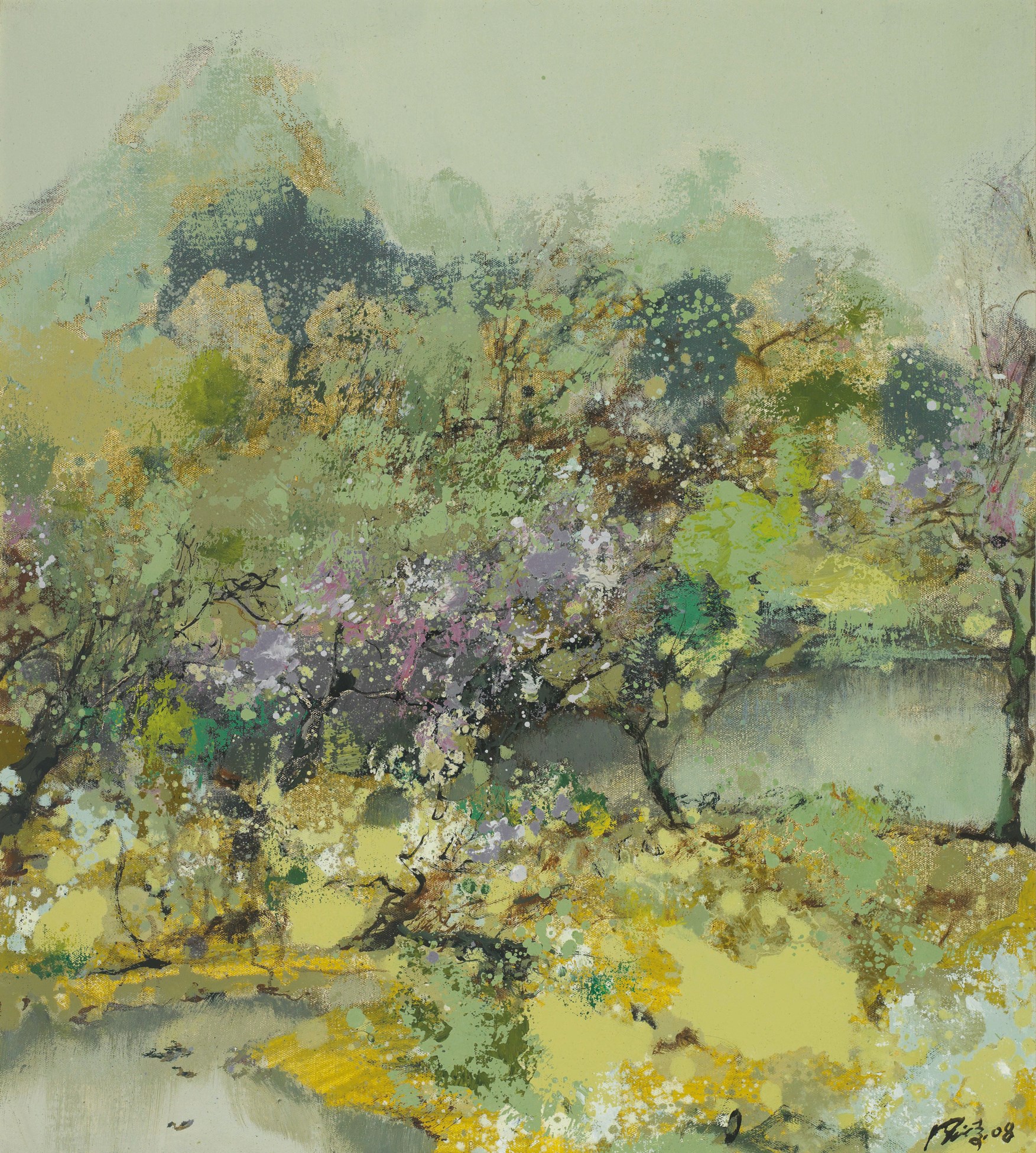 Hong Ling (Chinese, B. 1955) , Spring | Christie's