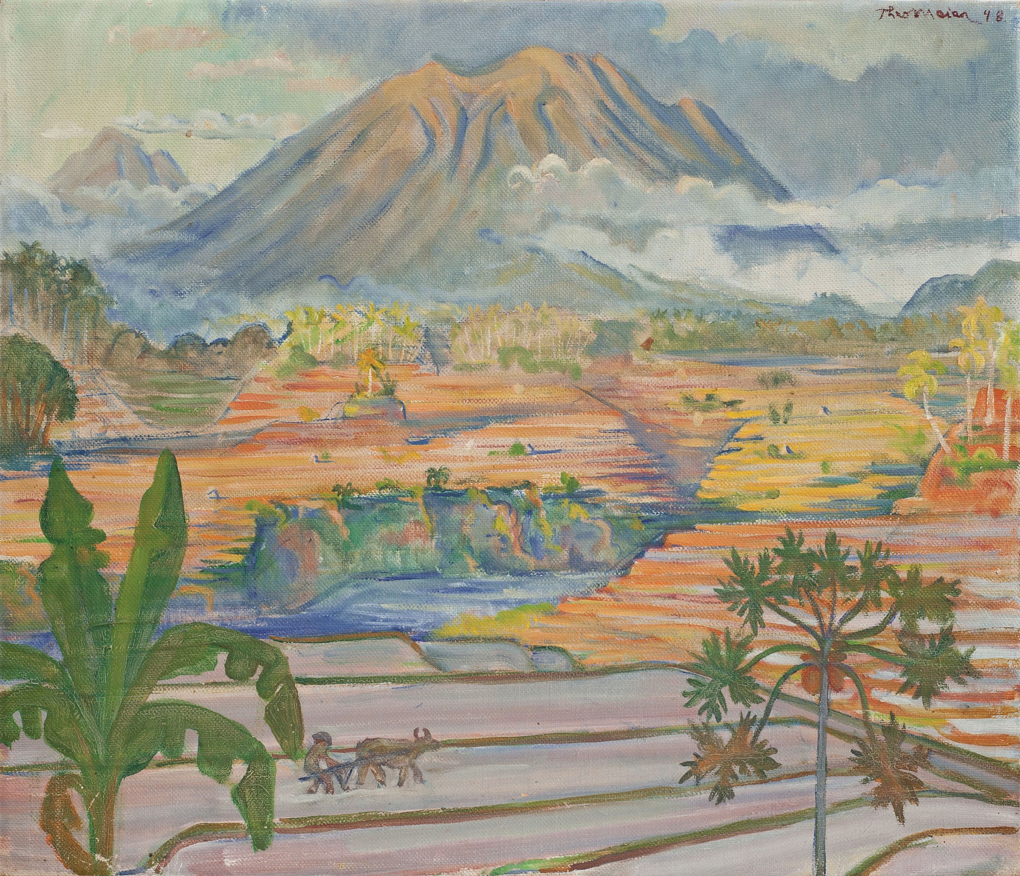 THEO MEIER (1908-1982) , VIEW OF MT.AGUNG | Christie's