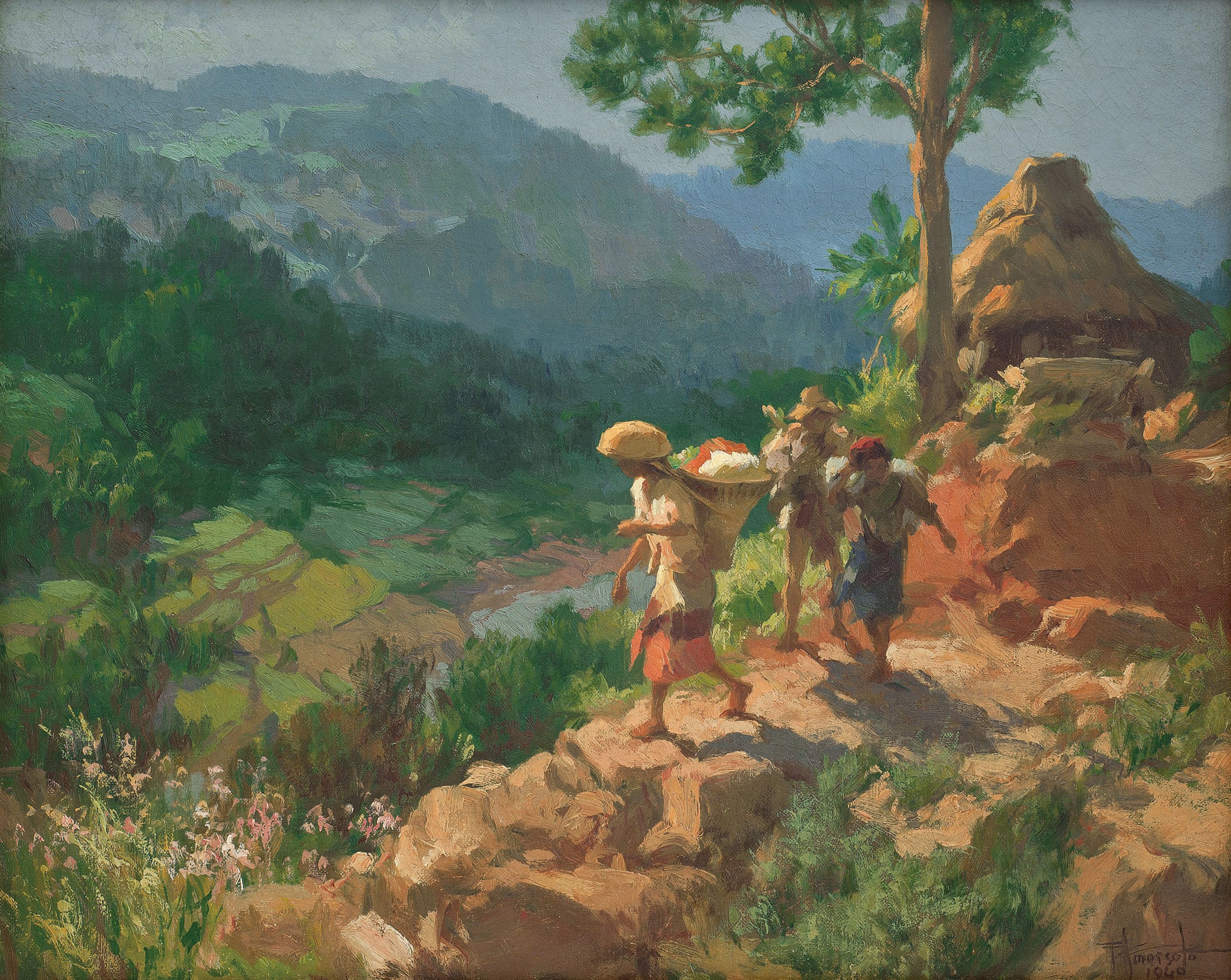 FERNANDO CUETO AMORSOLO (1892-1972) , BANAUE RICE TERRACES | Christie's