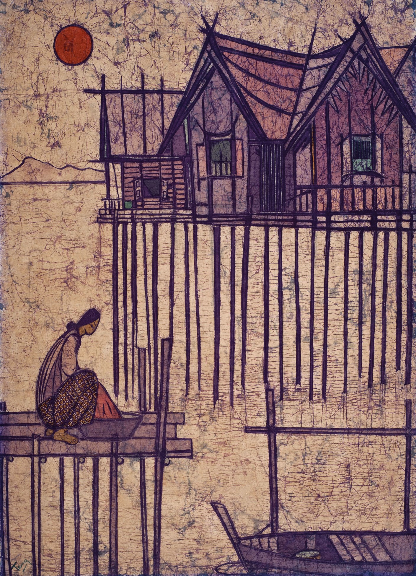 CHUAH THEAN TENG (1914-2008) , AT THE JETTY | Christie's