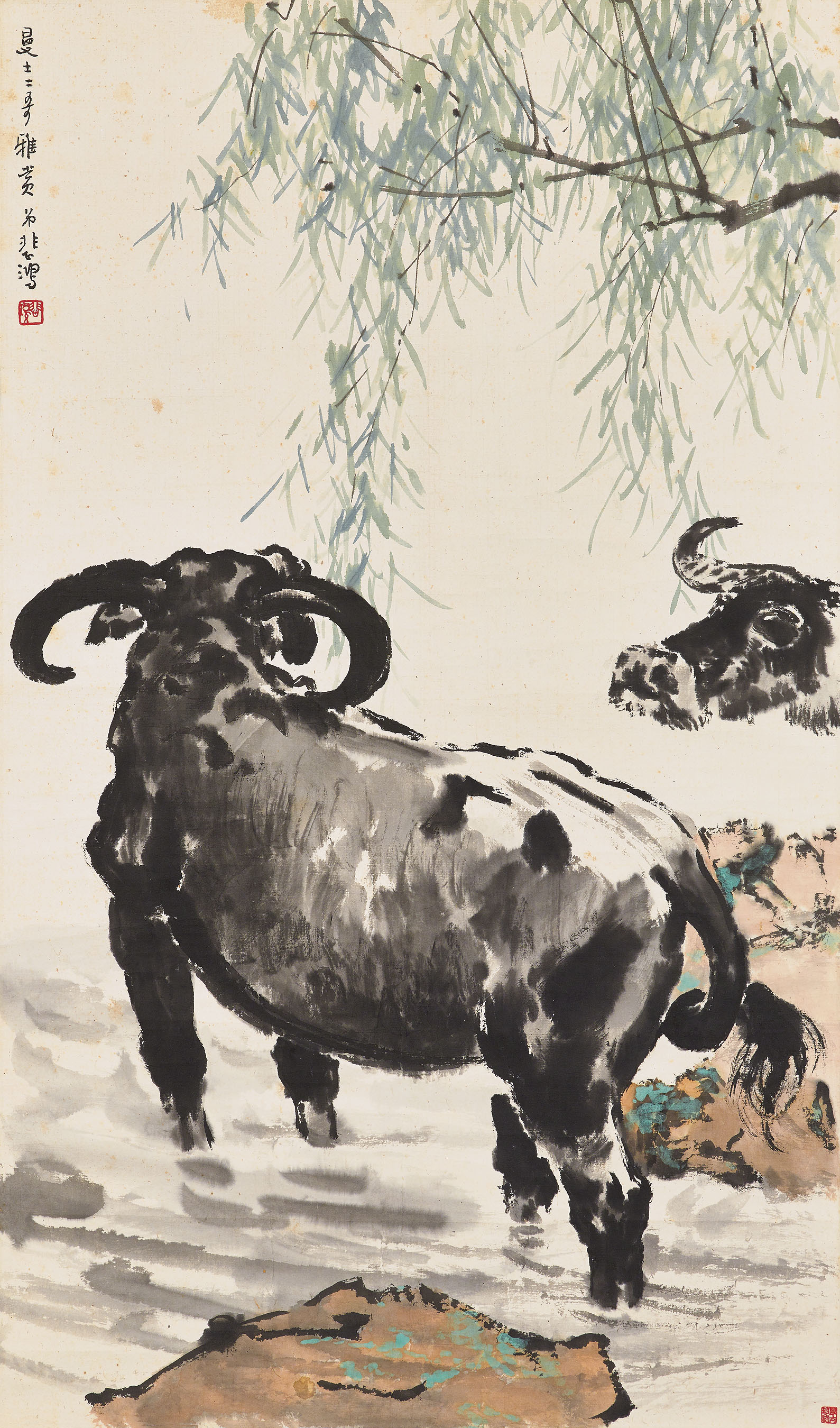 XU BEIHONG (1895-1953) , Two Oxen | Christie's