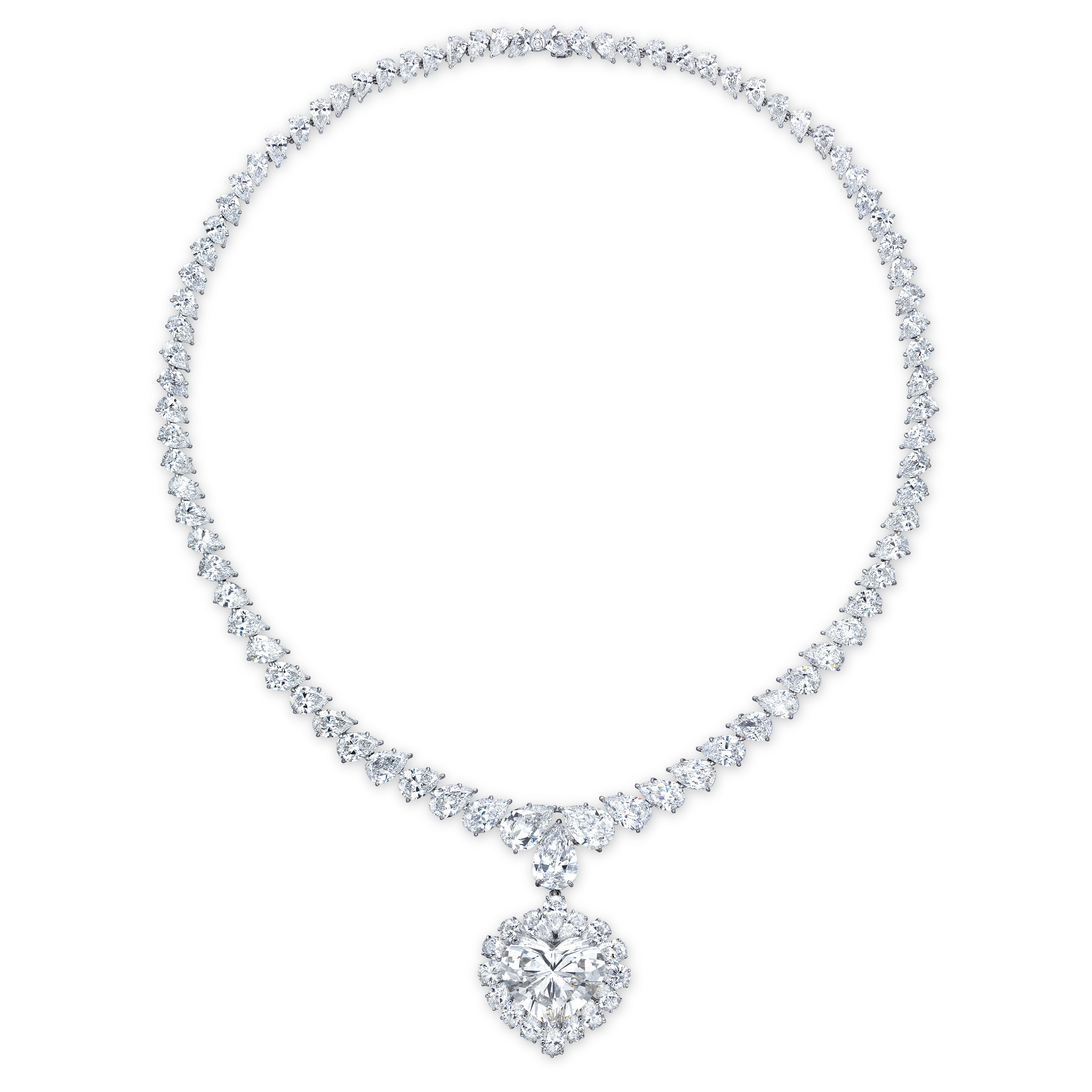 A MAGNIFICENT SAPPHIRE AND DIAMOND PENDANT NECKLACE, BY CHATILA ...