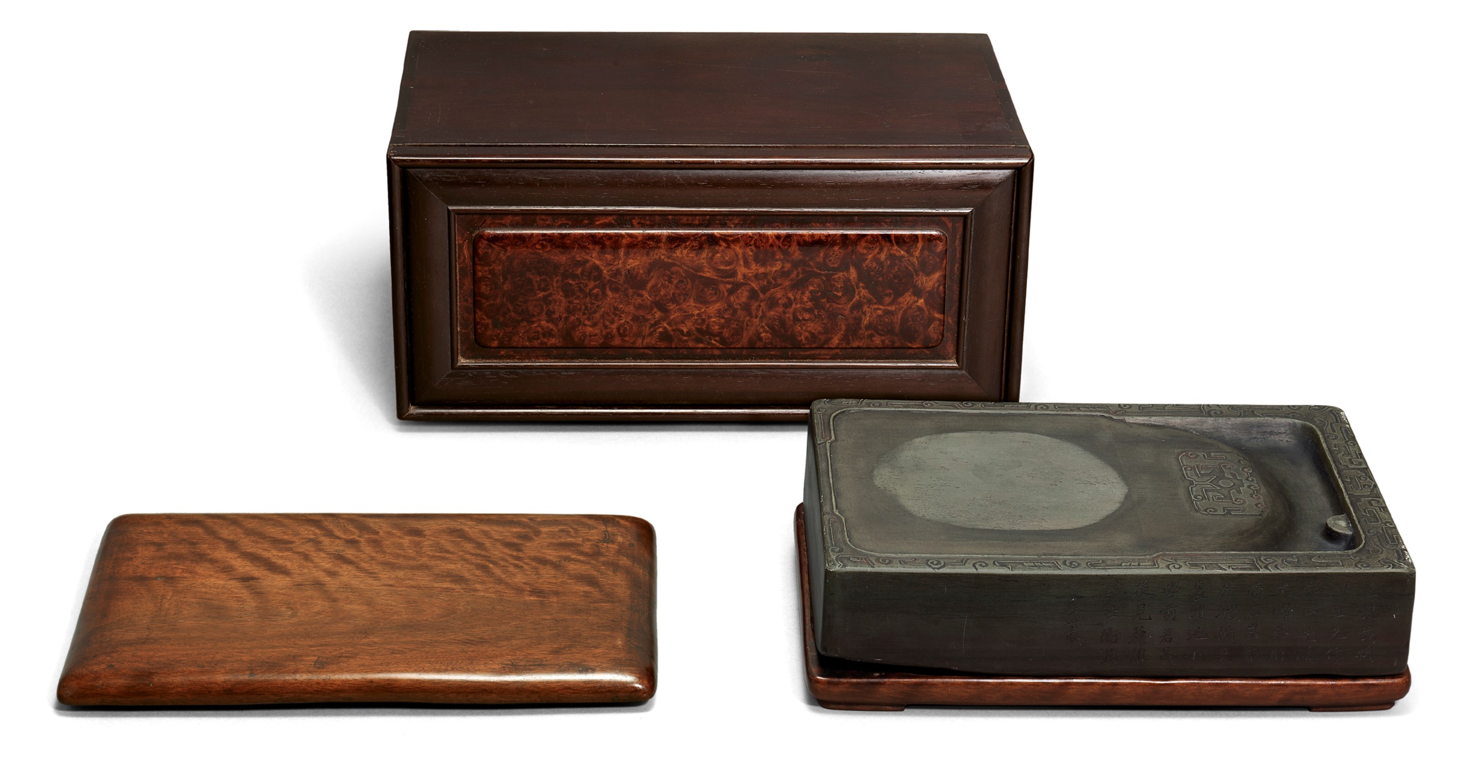 A RECTANGULAR INSCRIBED DUAN INKSTONE , MING DYNASTY (1644-1911 ...