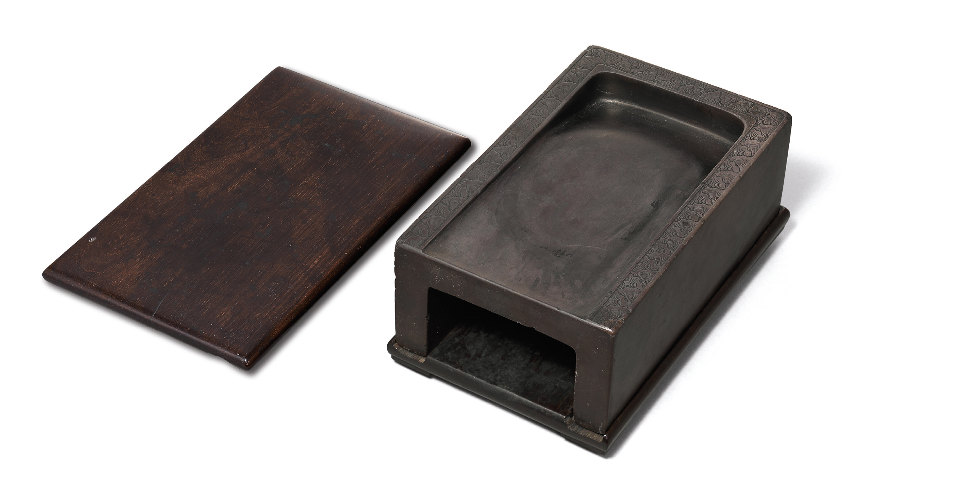 A RECTANGULAR DUAN INKSTONE , QING DYNASTY (1368-1644) | Christie's