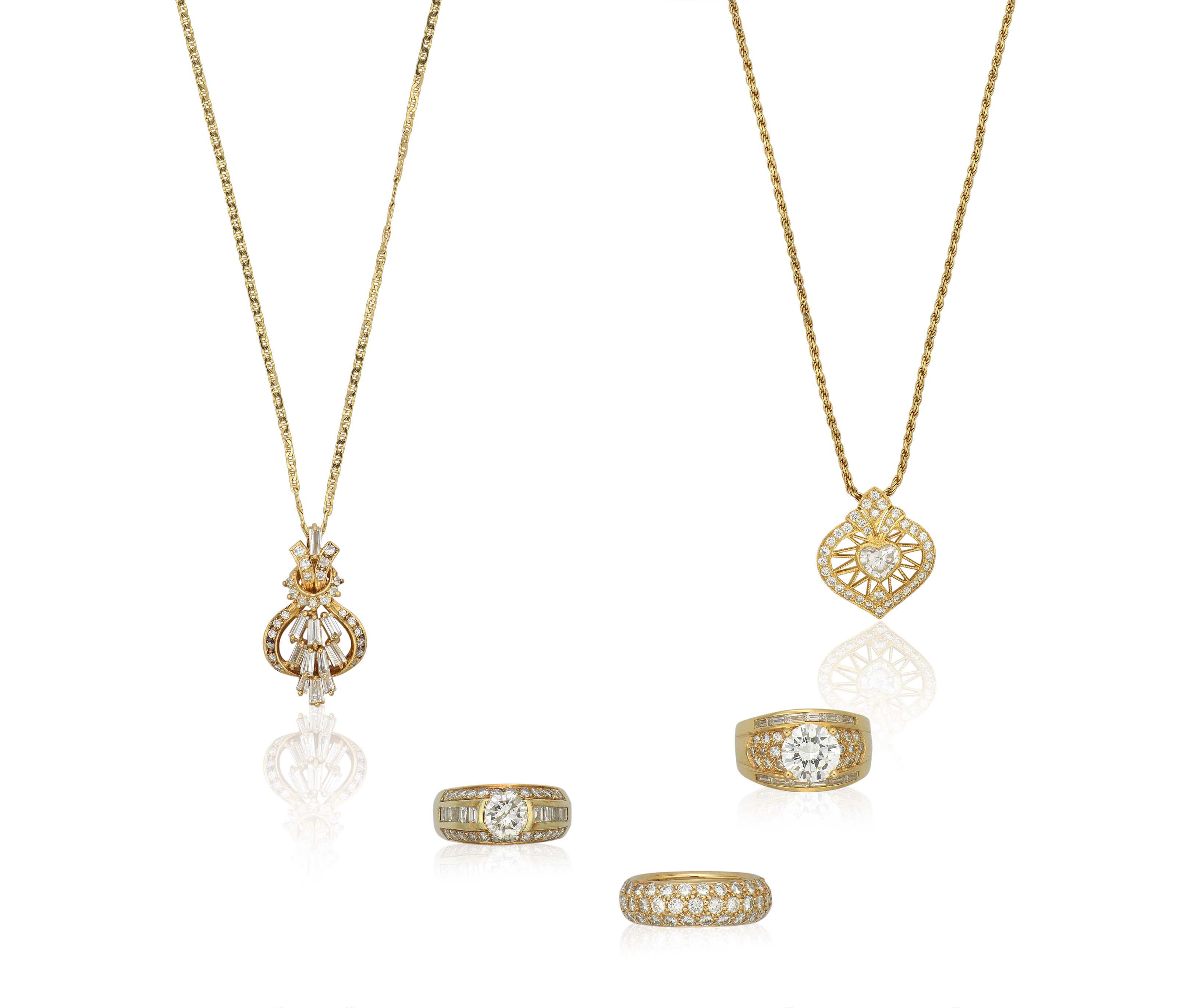 A GROUP OF DIAMOND JEWELLERY, | Christie’s