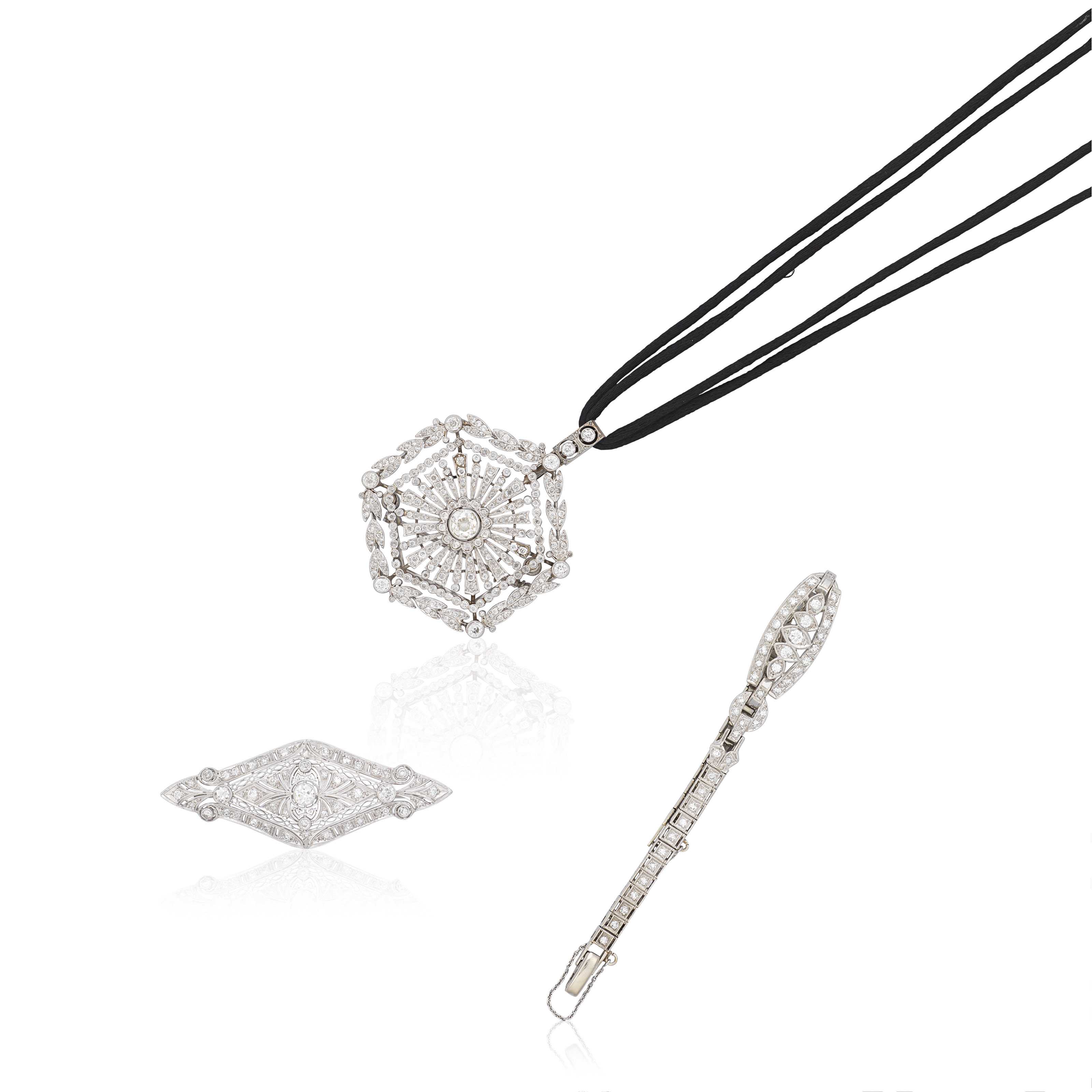 A GROUP OF DIAMOND JEWELLERY, | Christie’s
