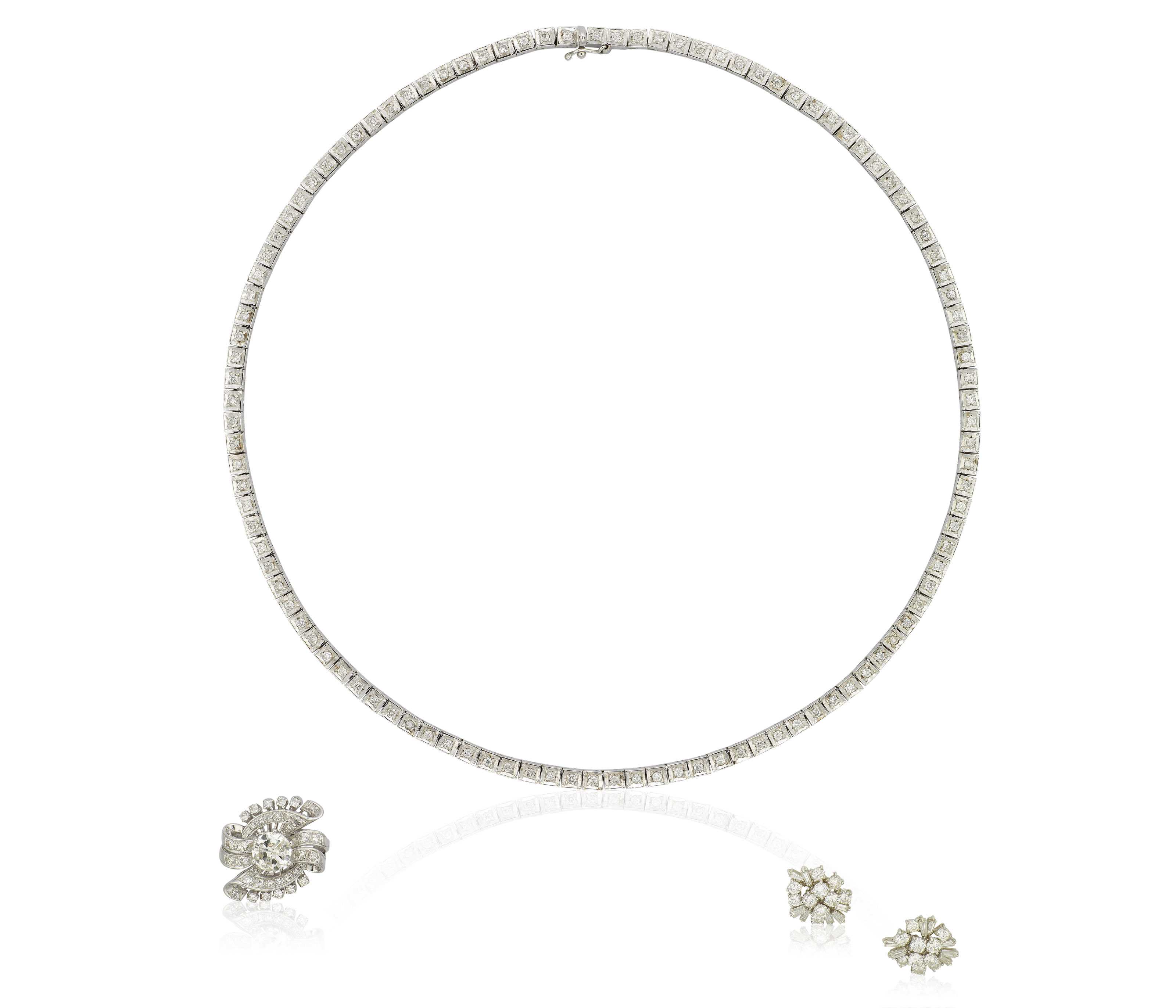A GROUP OF DIAMOND JEWELLERY, | Christie’s