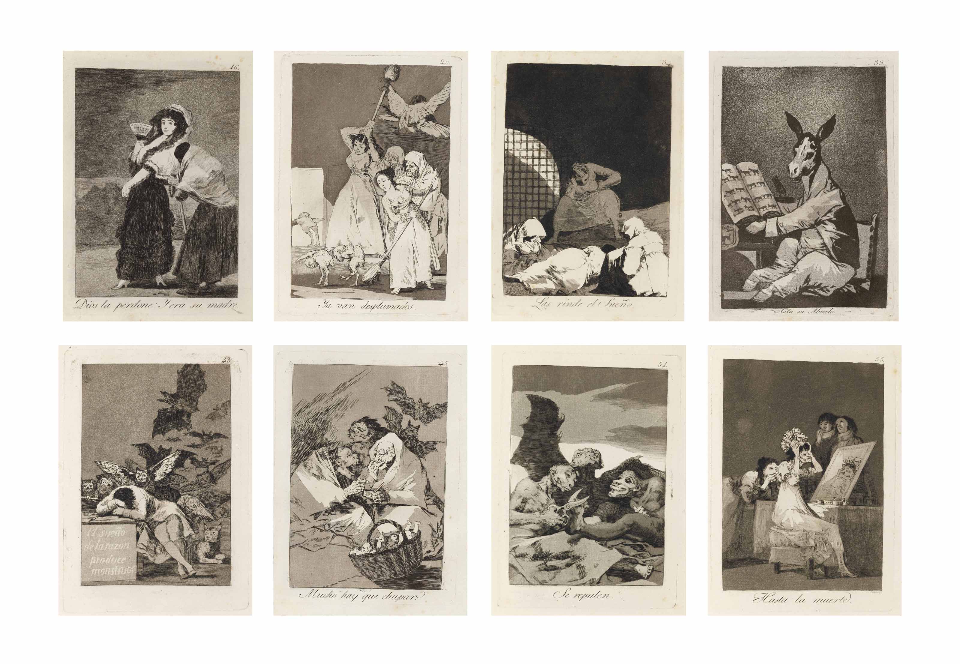 Francisco de Goya y Lucientes (1746-1828) , Los Caprichos (D. 38-117; H ...
