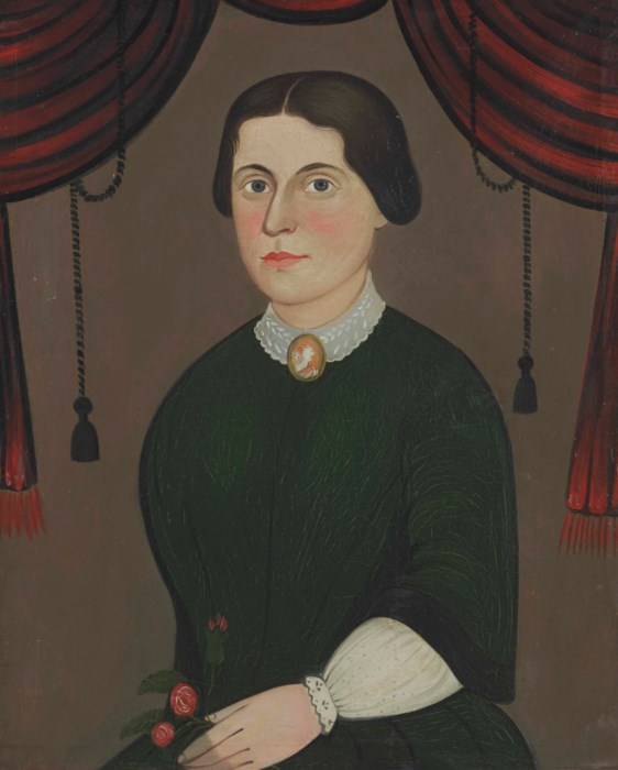 William Matthew Prior (1806-1873) , Portrait of a Lady with a Cameo and ...