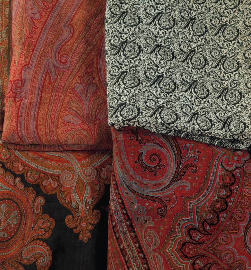A GROUP OF FOUR SCOTTISH PAISLEY SHAWLS, , SECOND HALF 19TH CENTURY ...