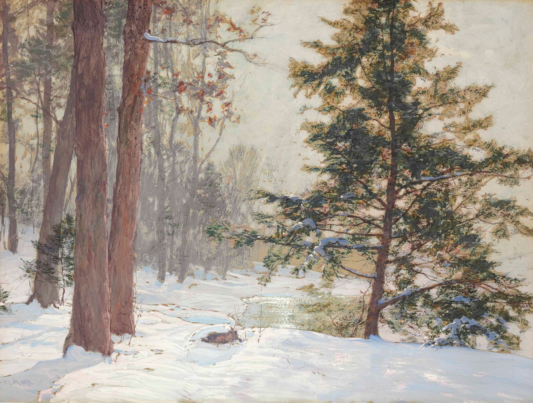 Walter Launt Palmer (1854-1932) , Winter Landscape | Christie's