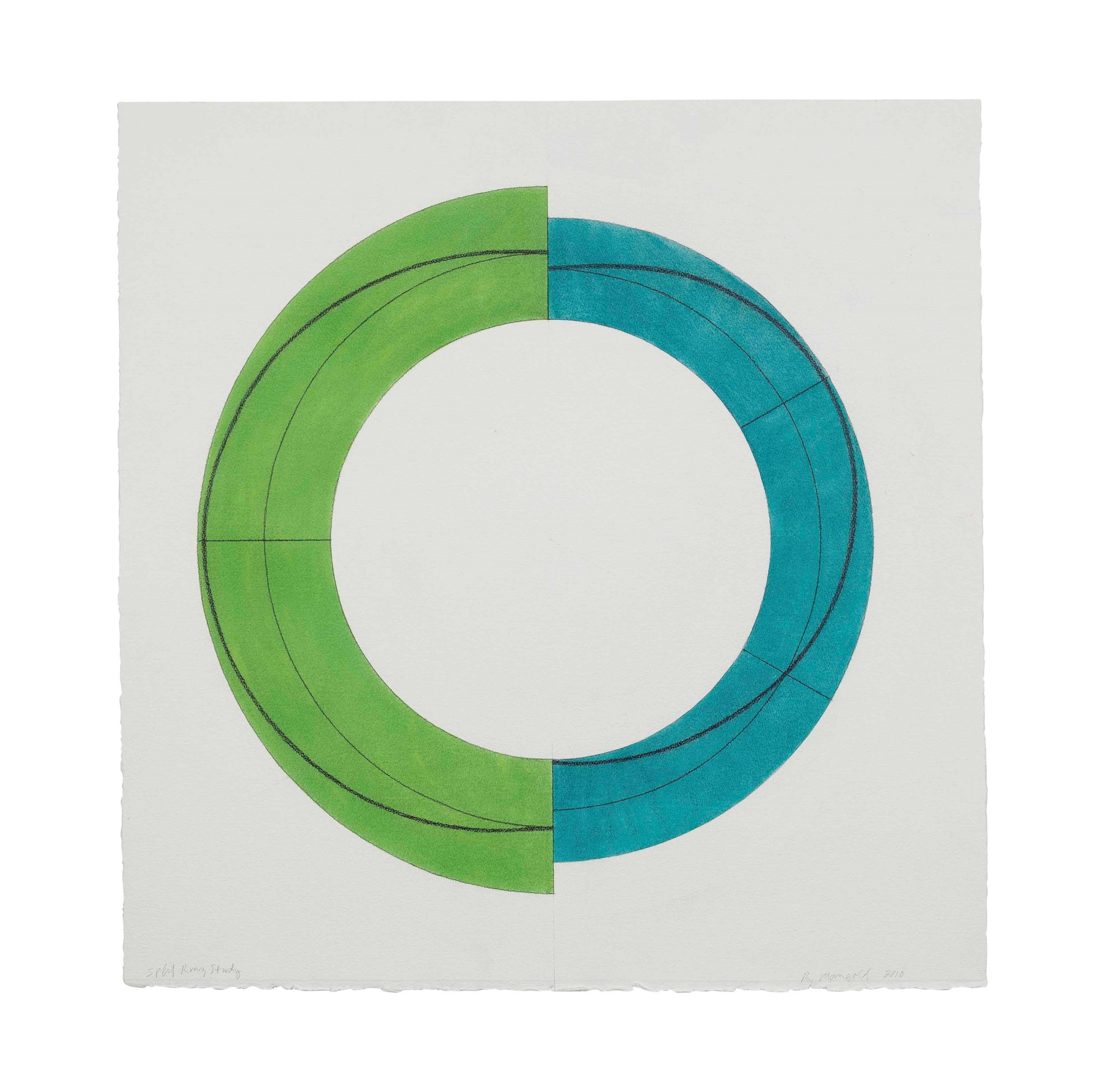 Robert Mangold (b. 1937) , Split Ring Study | Christie's