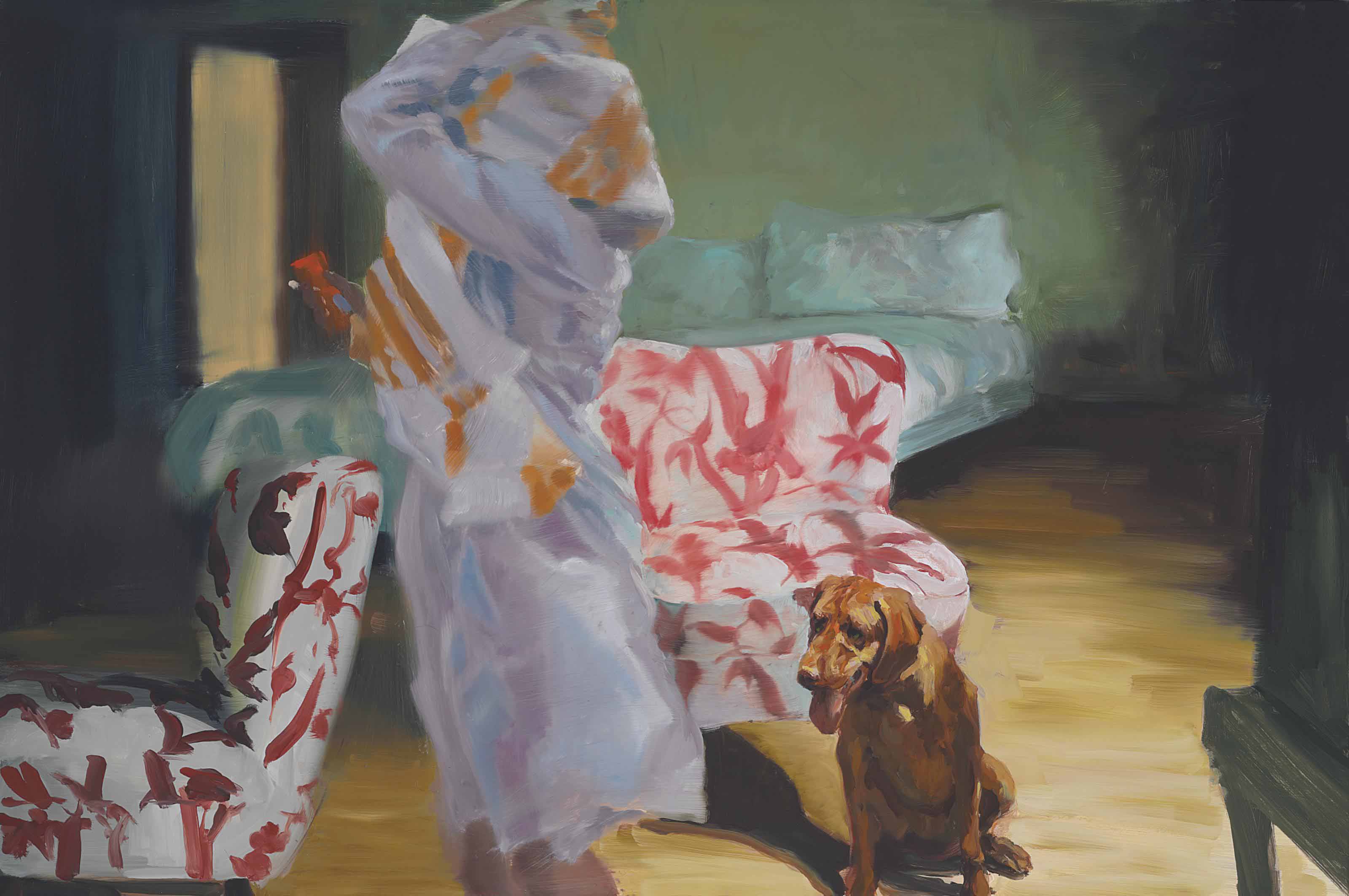 Eric Fischl (b. 1948) , The Chair, The Bed, Getting Ready (Study ...