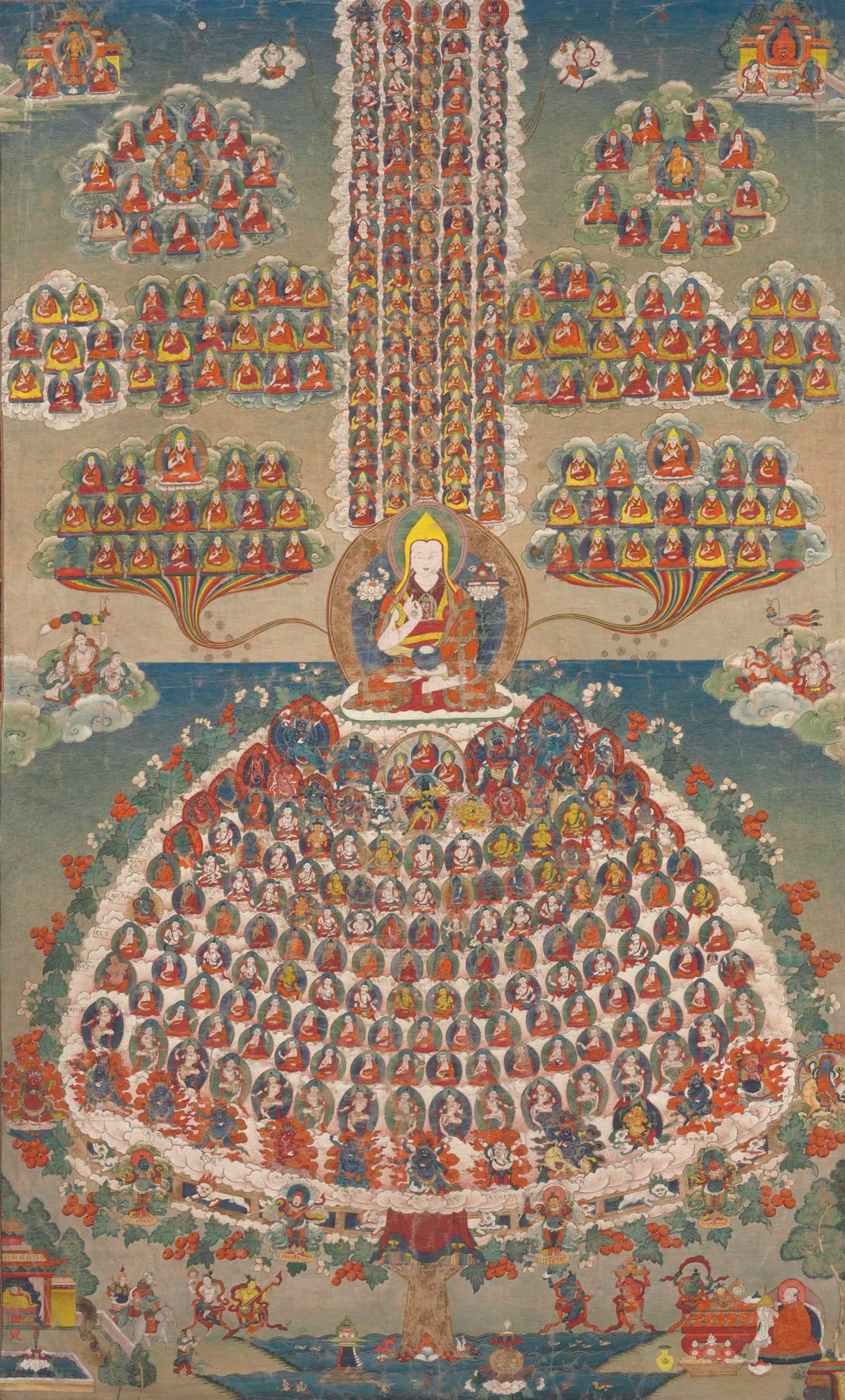 A painting of a Gelugpa Field of Accumulation