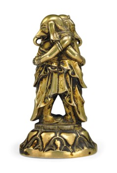 A brass sculpture of Kankiten (Ganapati) , EDO PERIOD (18TH-19TH ...