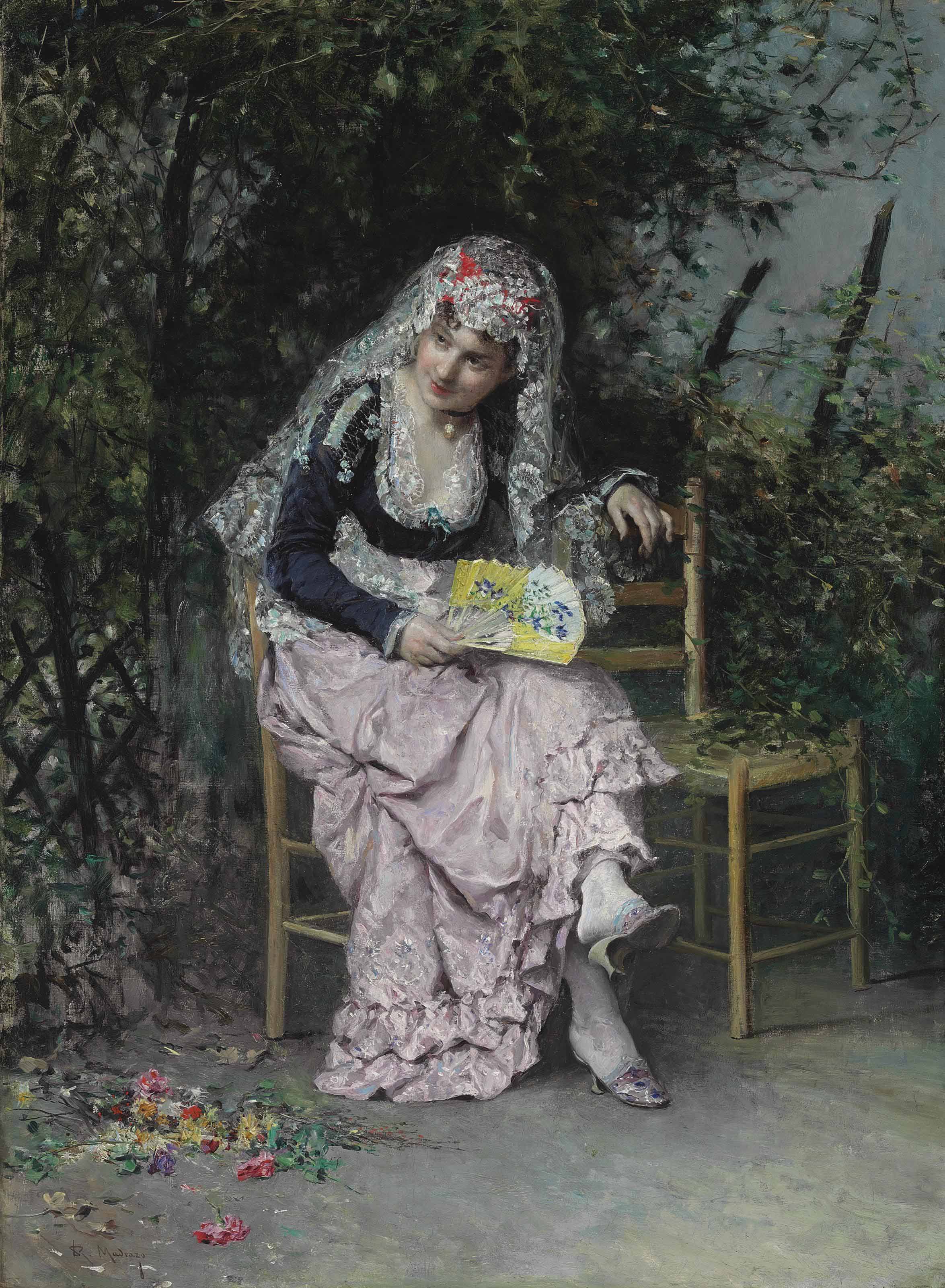 Raimundo de Madrazo y Garreta (Spanish, 1841-1920) , The Rendezvous ...