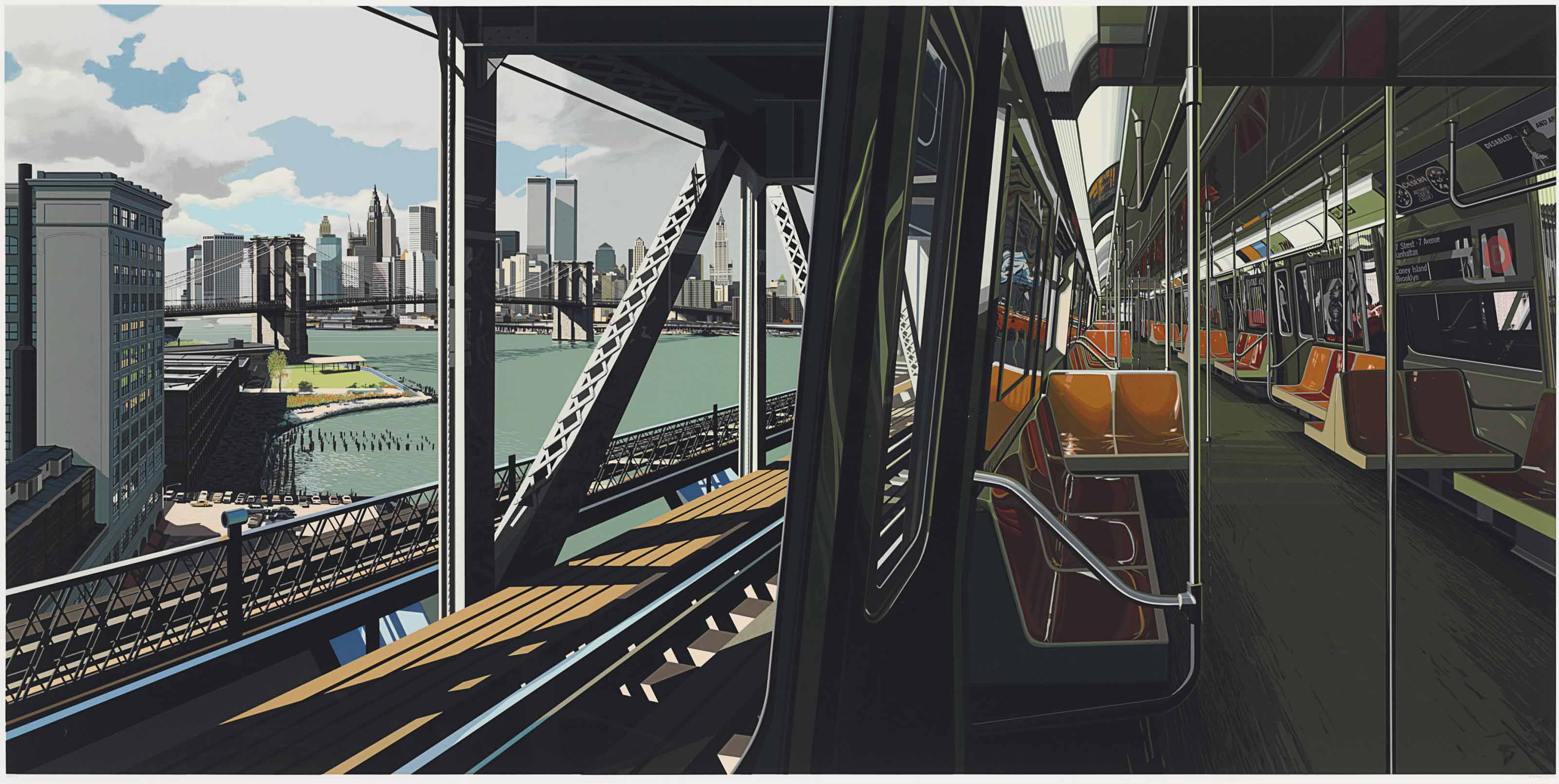 RICHARD ESTES (b. 1932) , D Train | Christie's