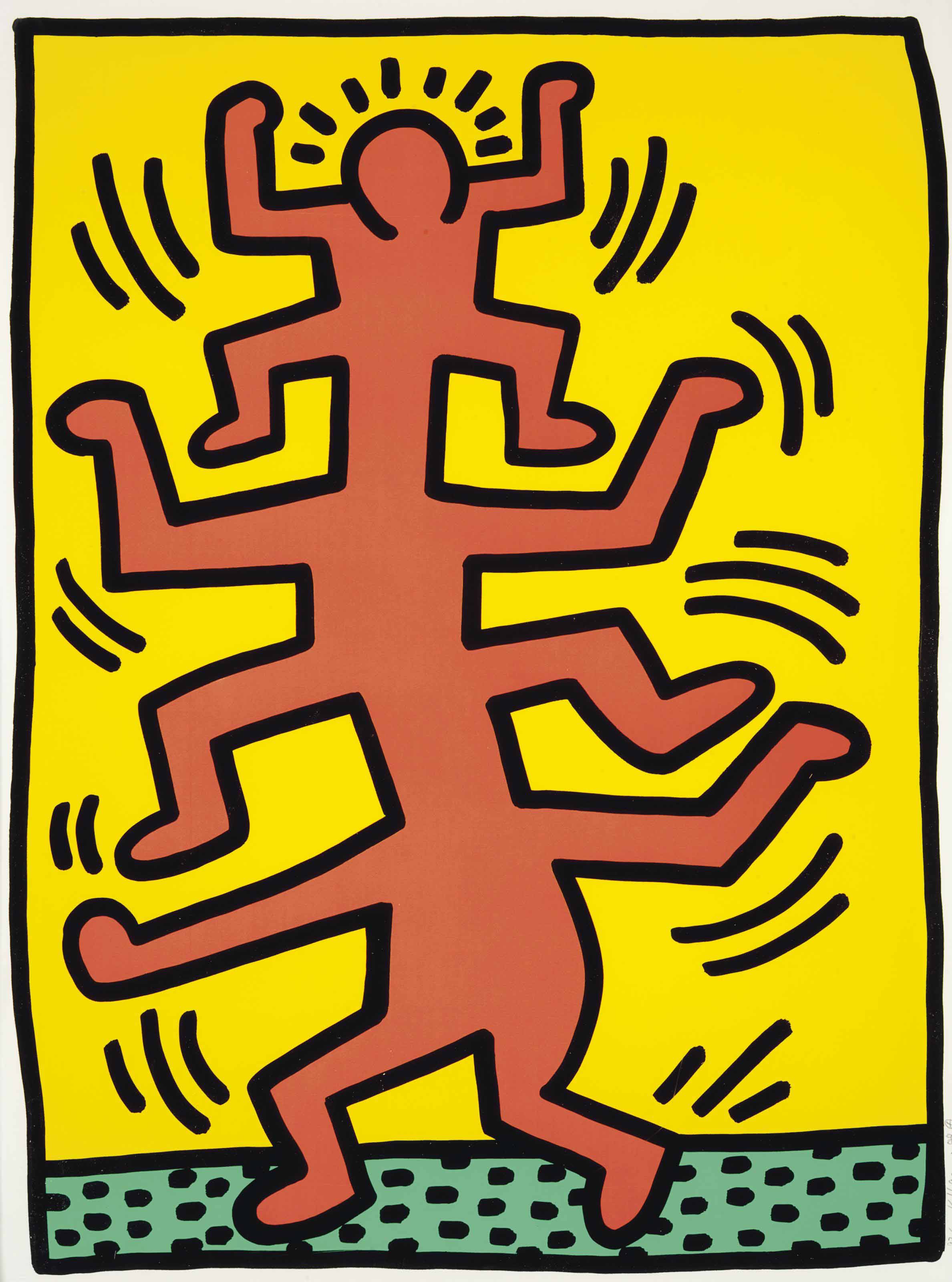 KEITH HARING (1958-1990) , Growing : one plate | Christie's